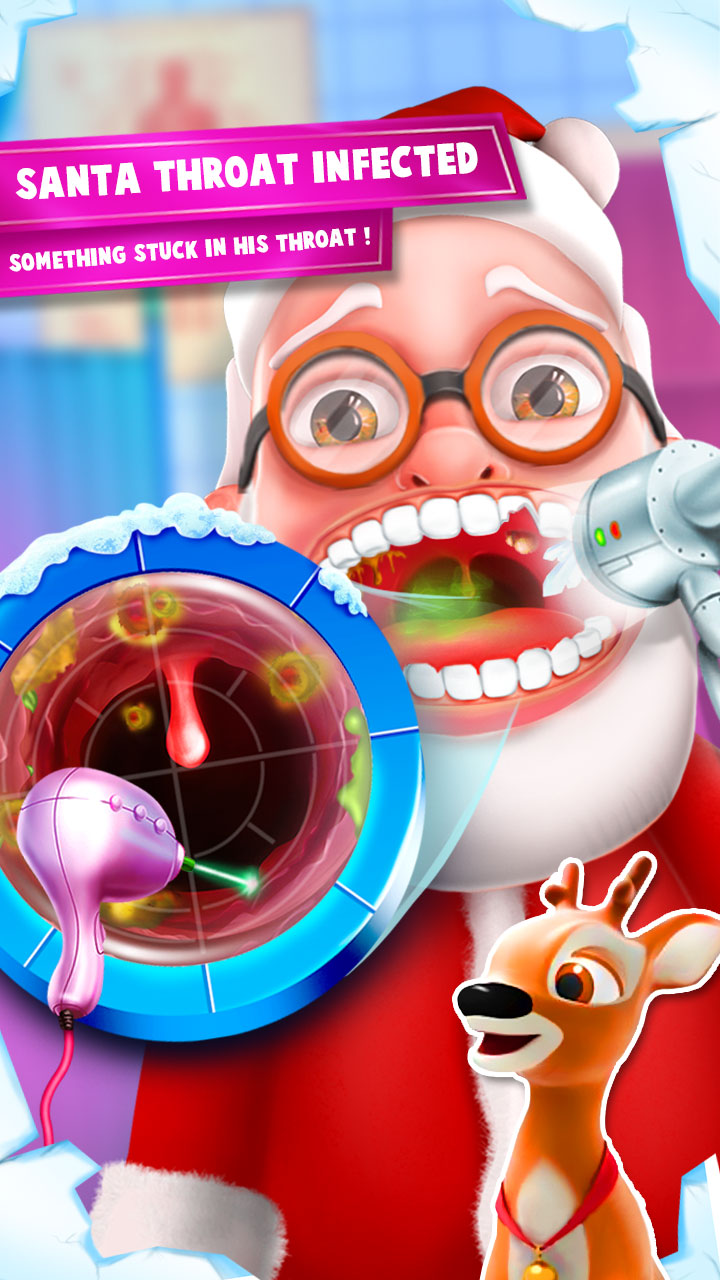Christmas Emergency Surgery Doctor Salon - Crazy Santa Surgeon - App on ...