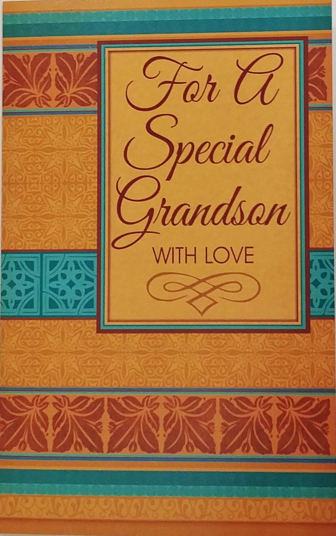 Amazon.com : For A Special Grandson With Love - Happy Birthday Greeting ...