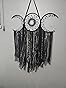 Amazon.com: Black Triple Moon Goddess Macrame Wall Hanging, Boho Art ...