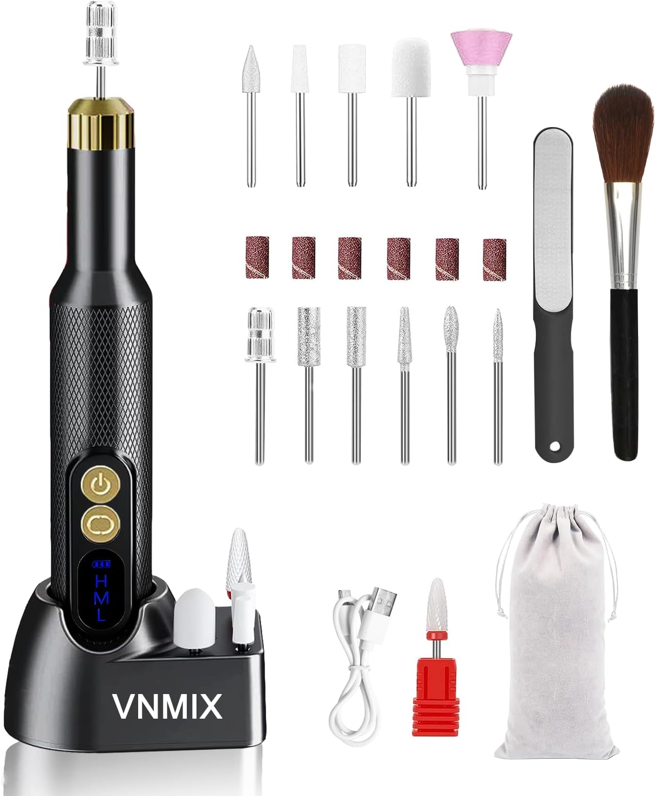 Amazon.com: Electric Nail Drill and U V LED Lamp Comb, Portable USB ...