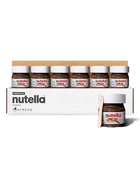 Amazon.com : Mini Nutella Glass Jars Chocolate Hazelnut Spread (0.88 Oz ...