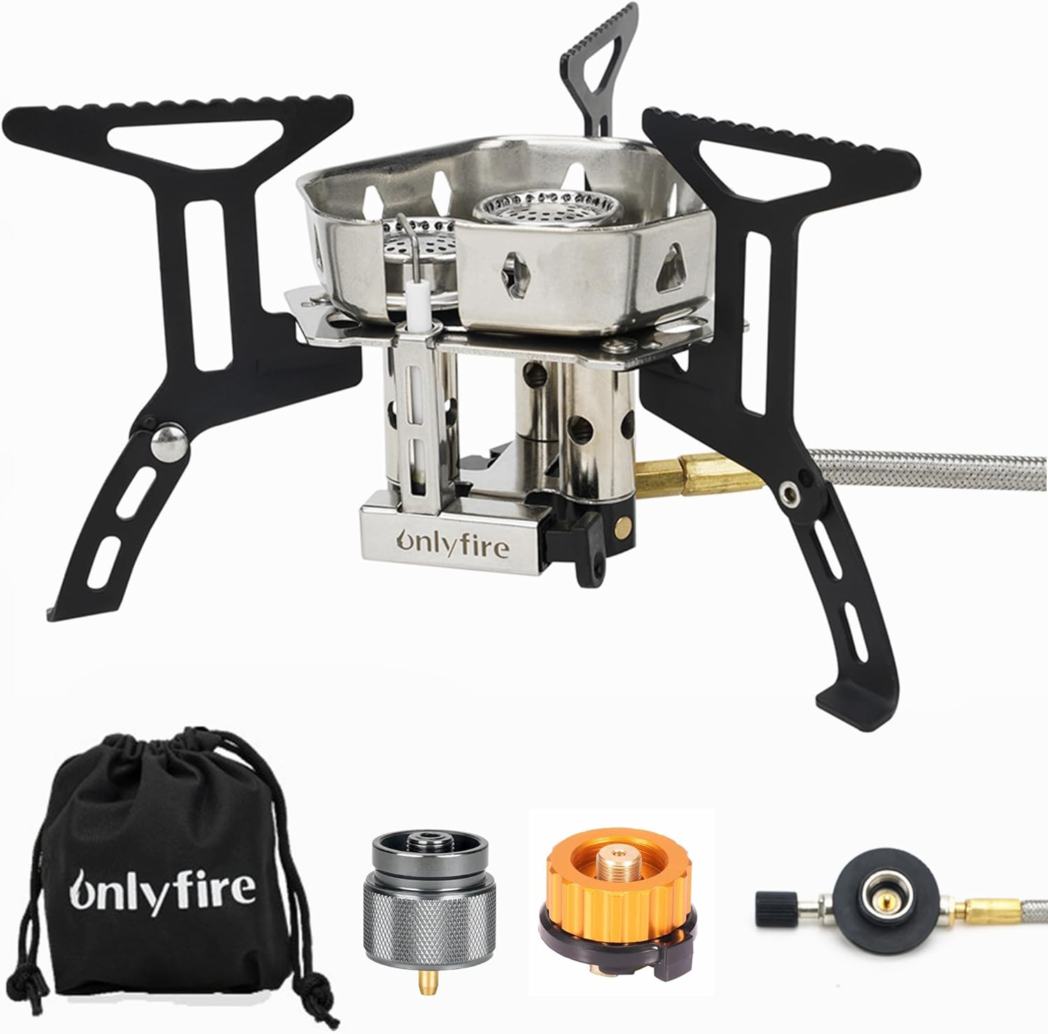 Amazon.com: ONLYFIRE 3 Fuel Backpacking Stove with Propane & Butane ...