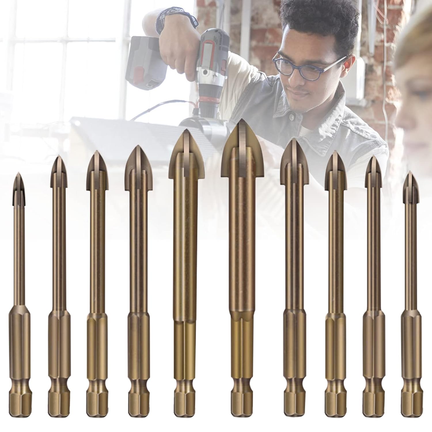 Amazon.com: 10PCS Efficient Universal Drill Tool, Multi-Function ...