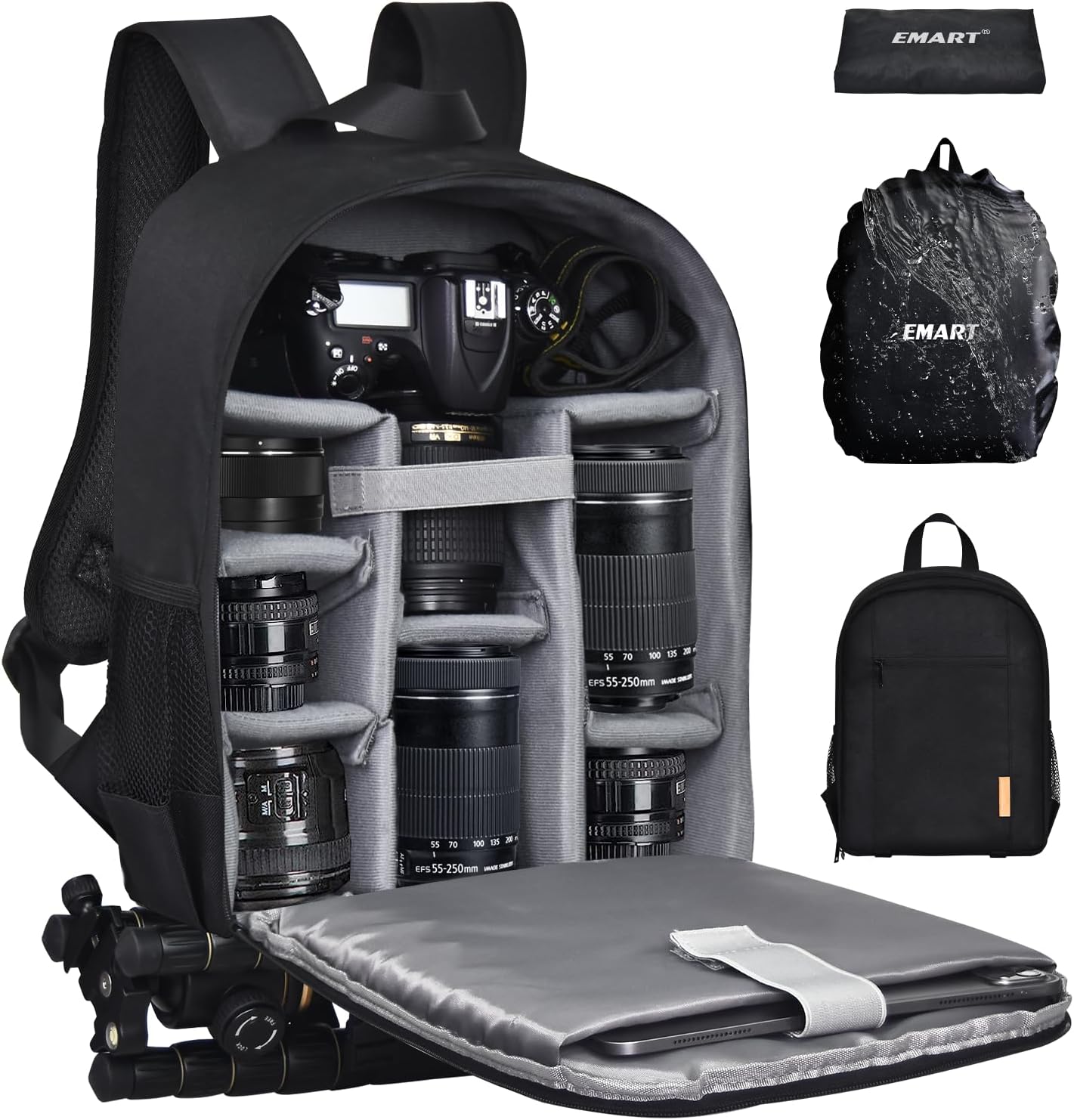 Amazon.com : G-raphy Camera Backpack Photography Backpack with Laptop ...