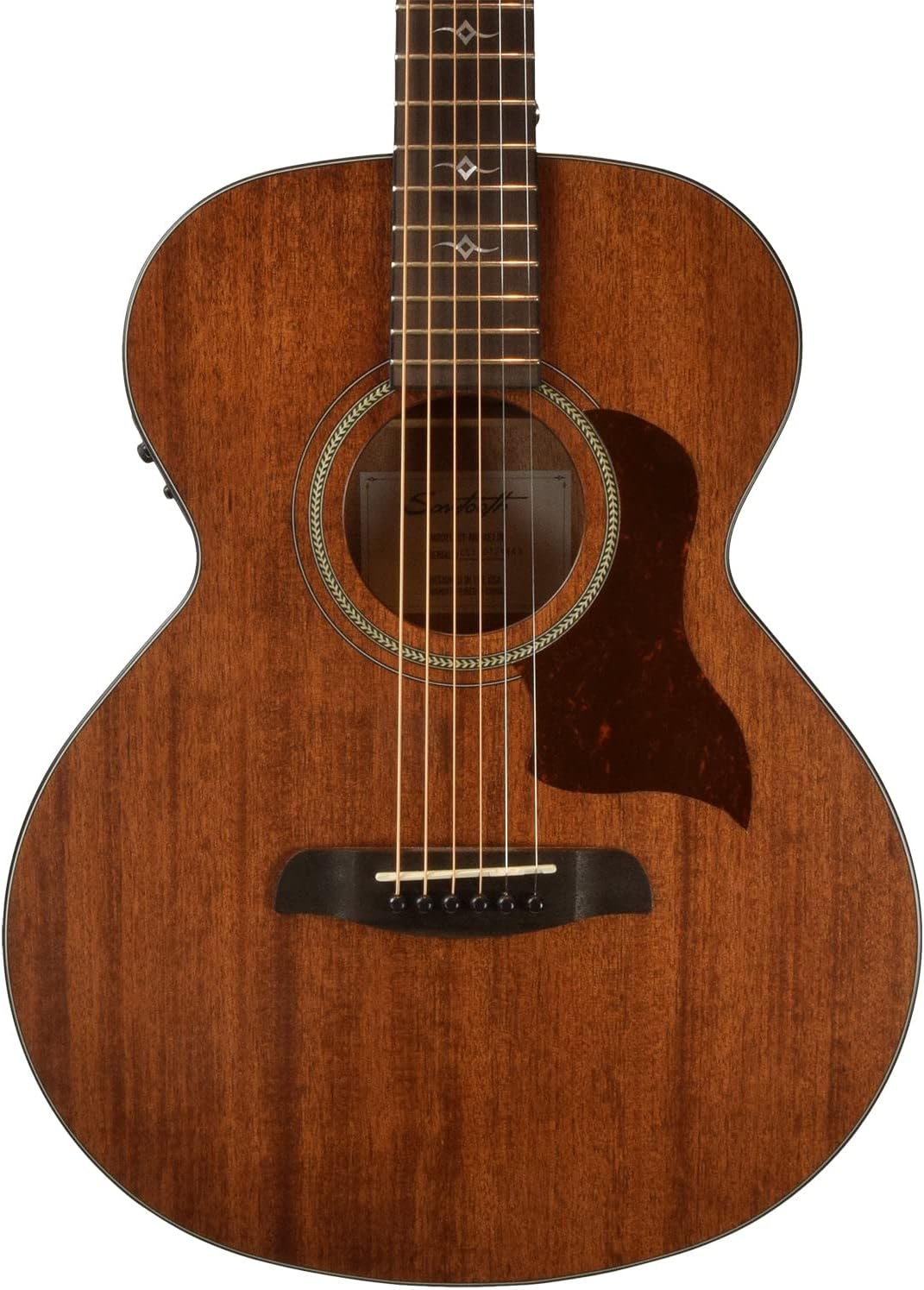 Sawtooth Mahogany Series Solid Mahogany Top Acoustic-Electric Mini ...