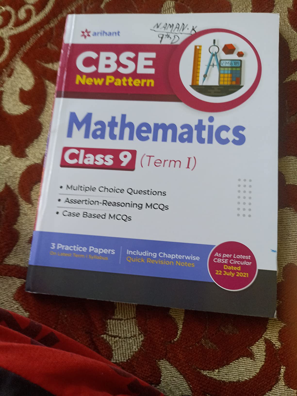 CBSE New Pattern Mathematics Class 9 for 2021-22 Exam (MCQs based book ...