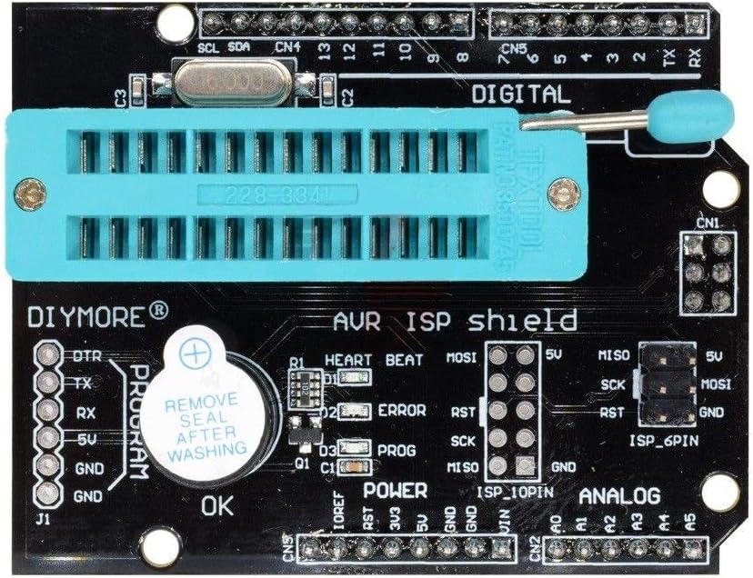 Amazon.com: AVR ISP Shield Burning Burn Bootloader Programmer for ...