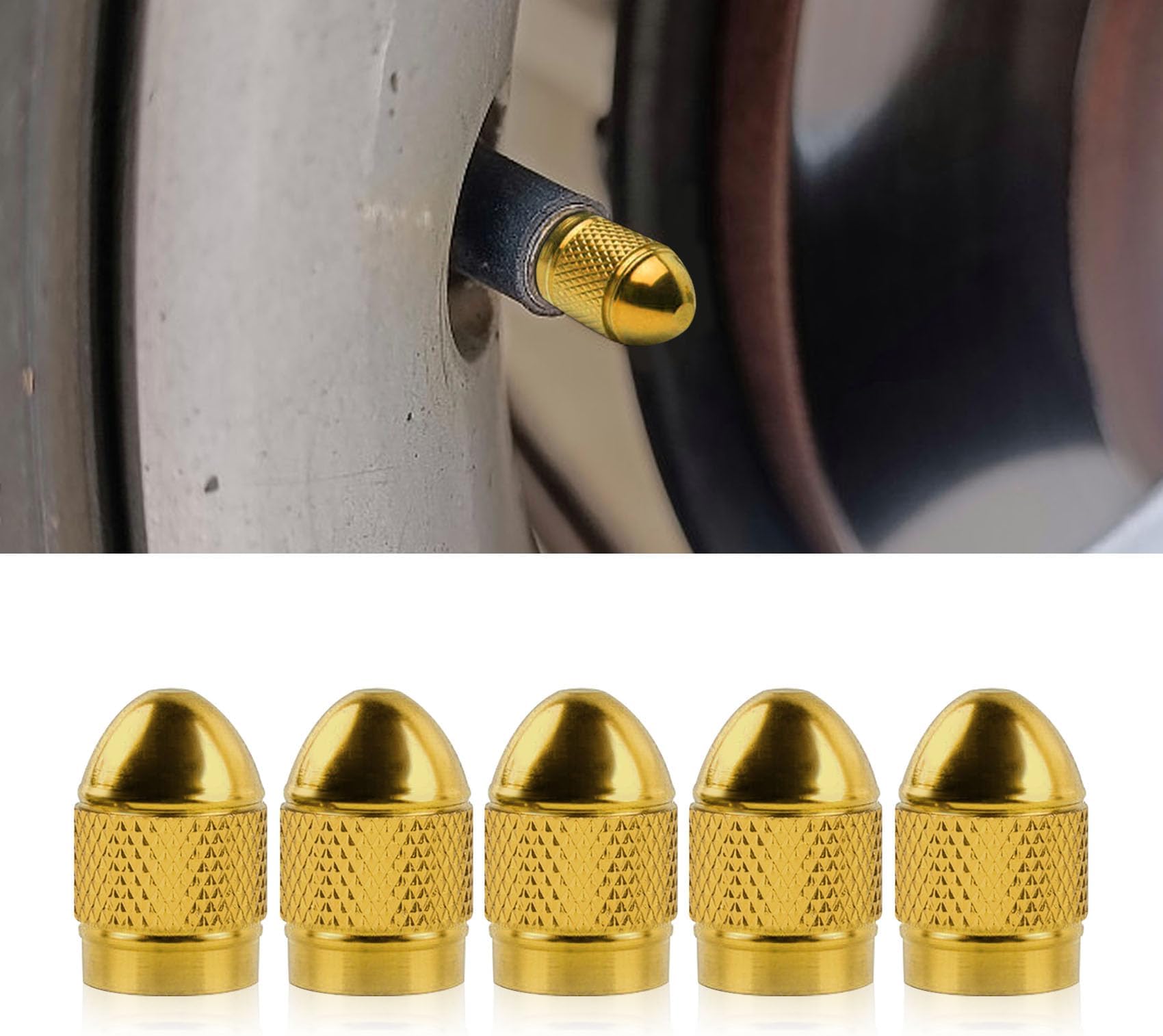 Amazon.com: Lucky Shot - 40 Cal Bullet Shell Casing Tire Valve Stem ...