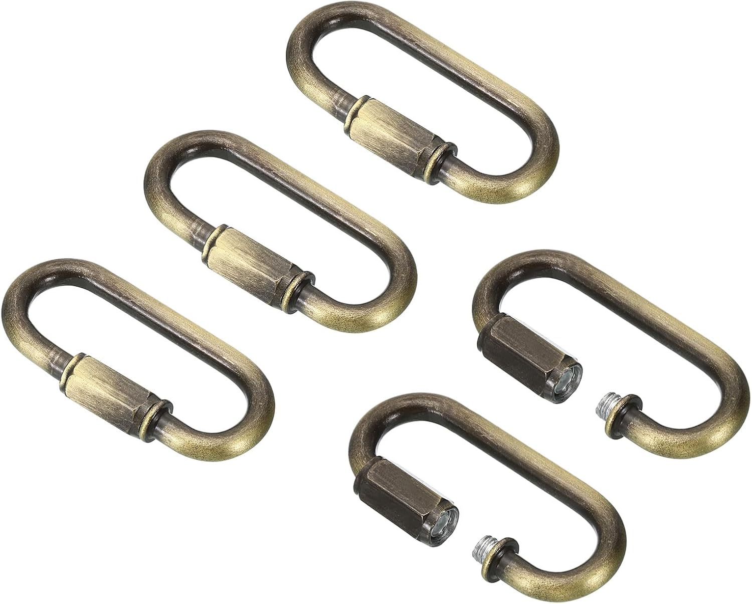 Amazon.com: PATIKIL 5mm Steel Chain Quick Links, 5 Pack Screw Locking ...