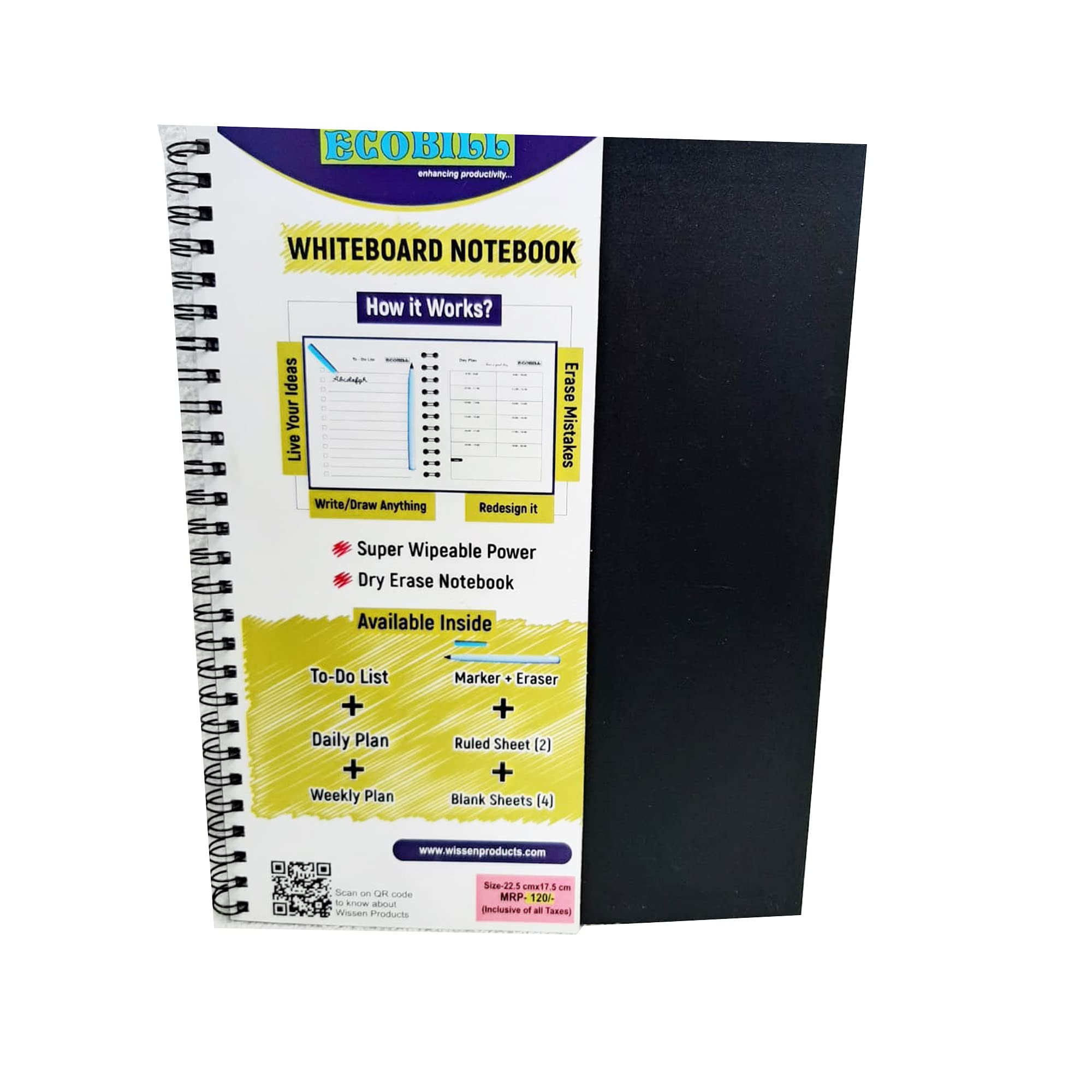 Buy WISSEN Write and Erase Whiteboard Diary Plan - Write and Erase ...