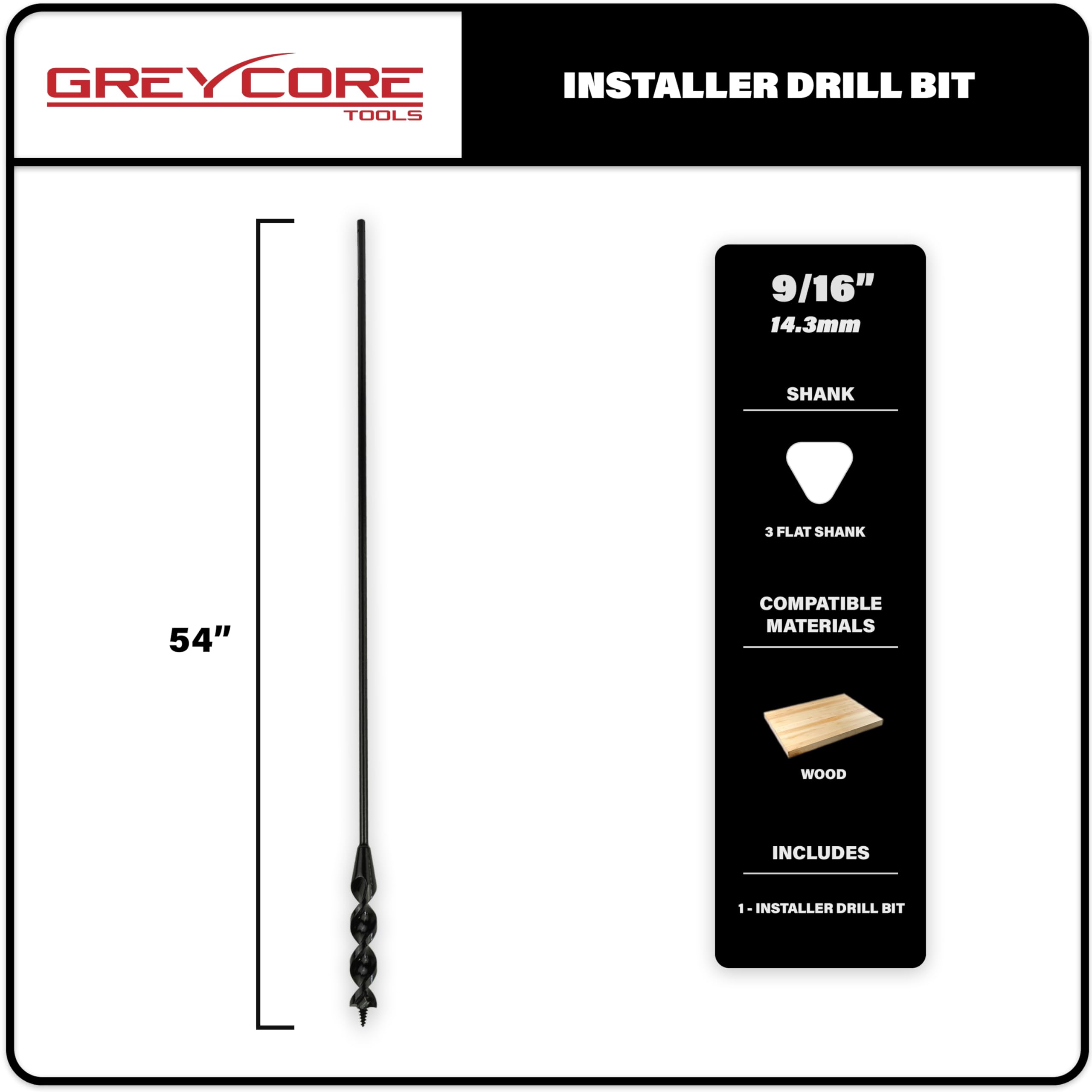 Snapklik.com : Greycore Tools 9/16 Inch X 54 Inch Flexible Drill Bit ...