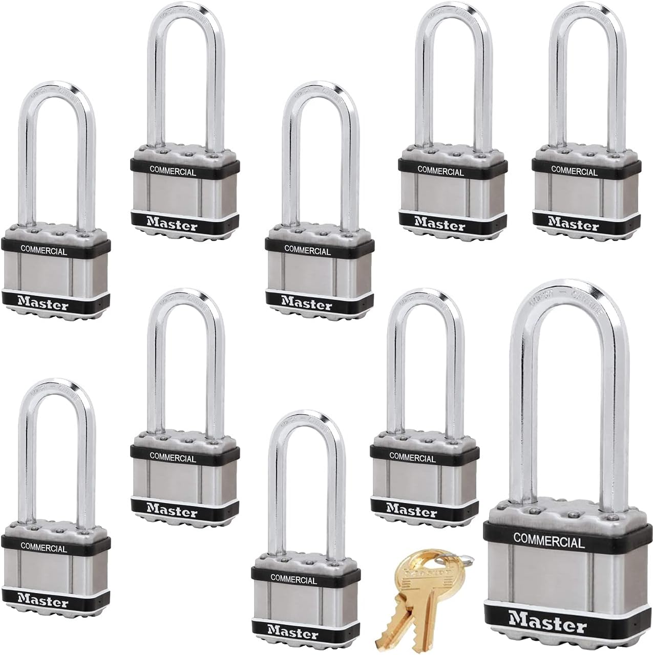 Amazon.com: Master Lock 3KA-3210 1-1/2" Laminated Keyed Alike Padlocks ...