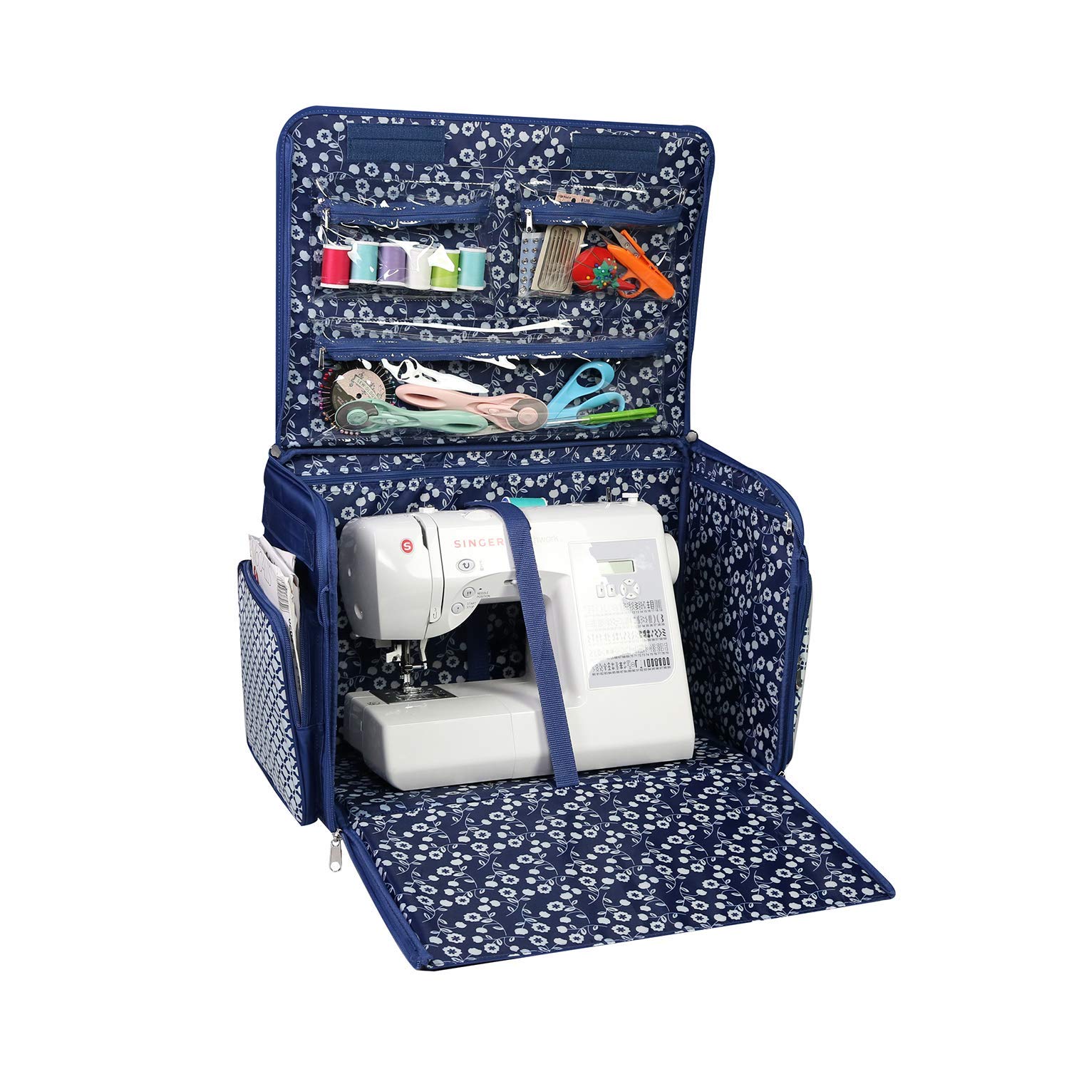 Snapklik.com : Everything Mary 4 Wheels Collapsible Deluxe Sewing ...