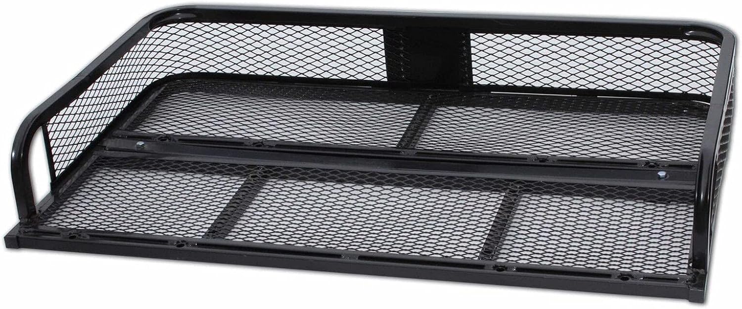 Amazon.com: Titan Universal ATV Rear Storage Rack, Steel Cargo Basket ...
