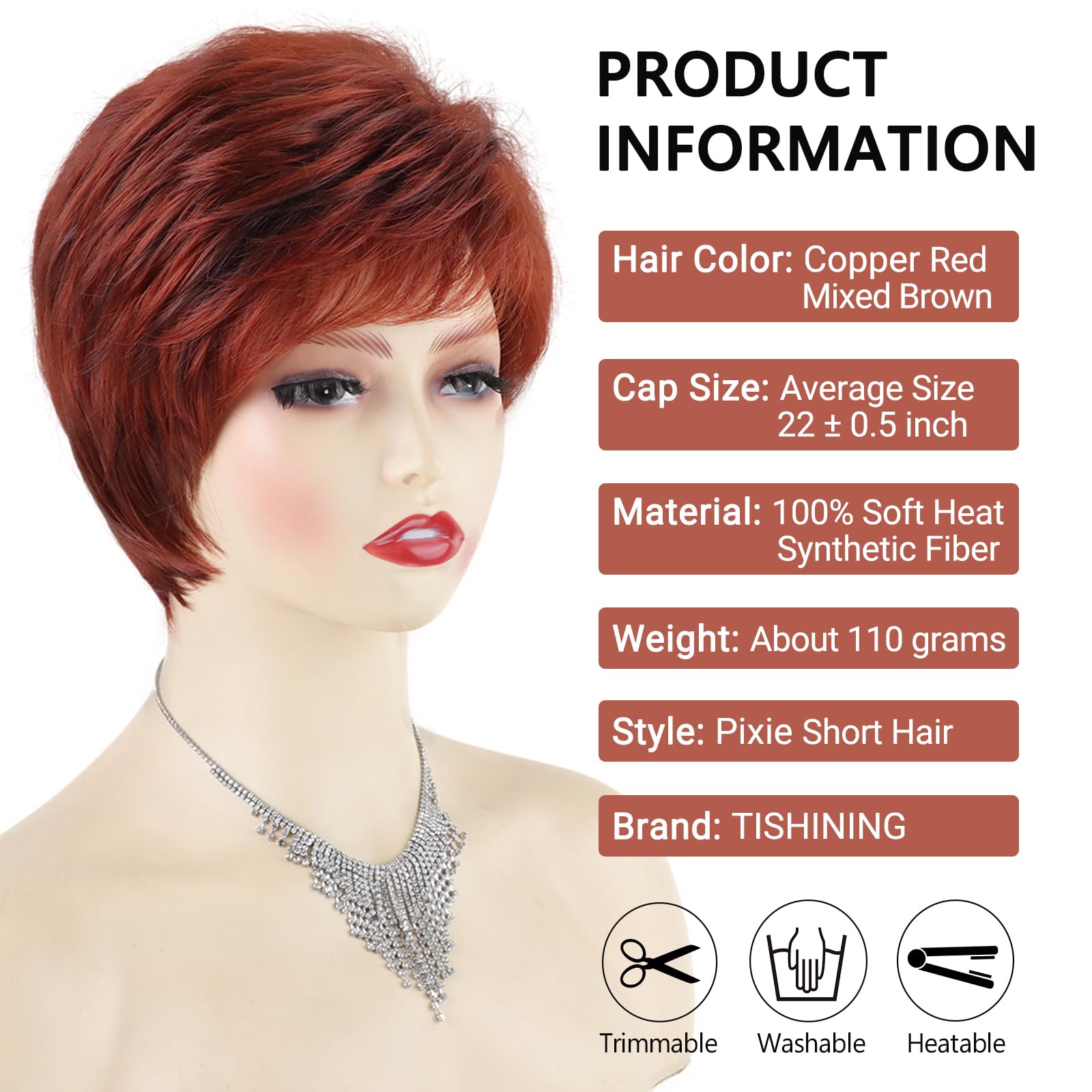 Red Pixie Cut With Blonde Highlights Creative Color X Cut #fyp