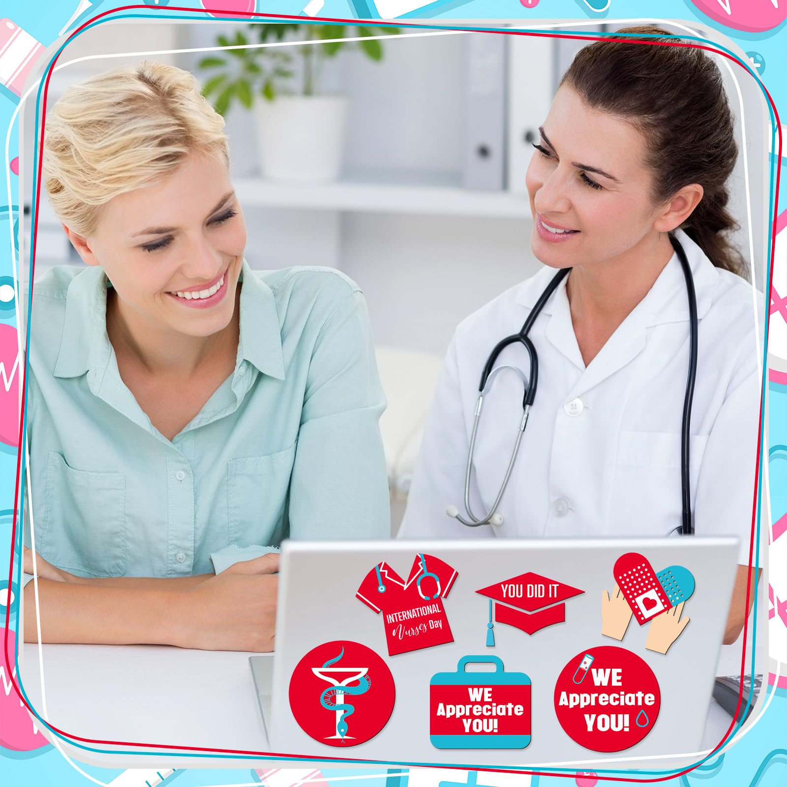 Snapklik.com : Fabbay 25 Pcs Nurse Refrigerator Magnets Nurse Week Gift ...