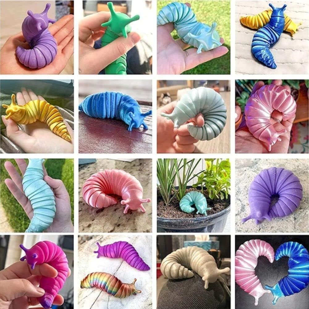 Slug Fidget Toy Jumbo – 7.5 pulgadas alivia el estrés y la ansiedad ...