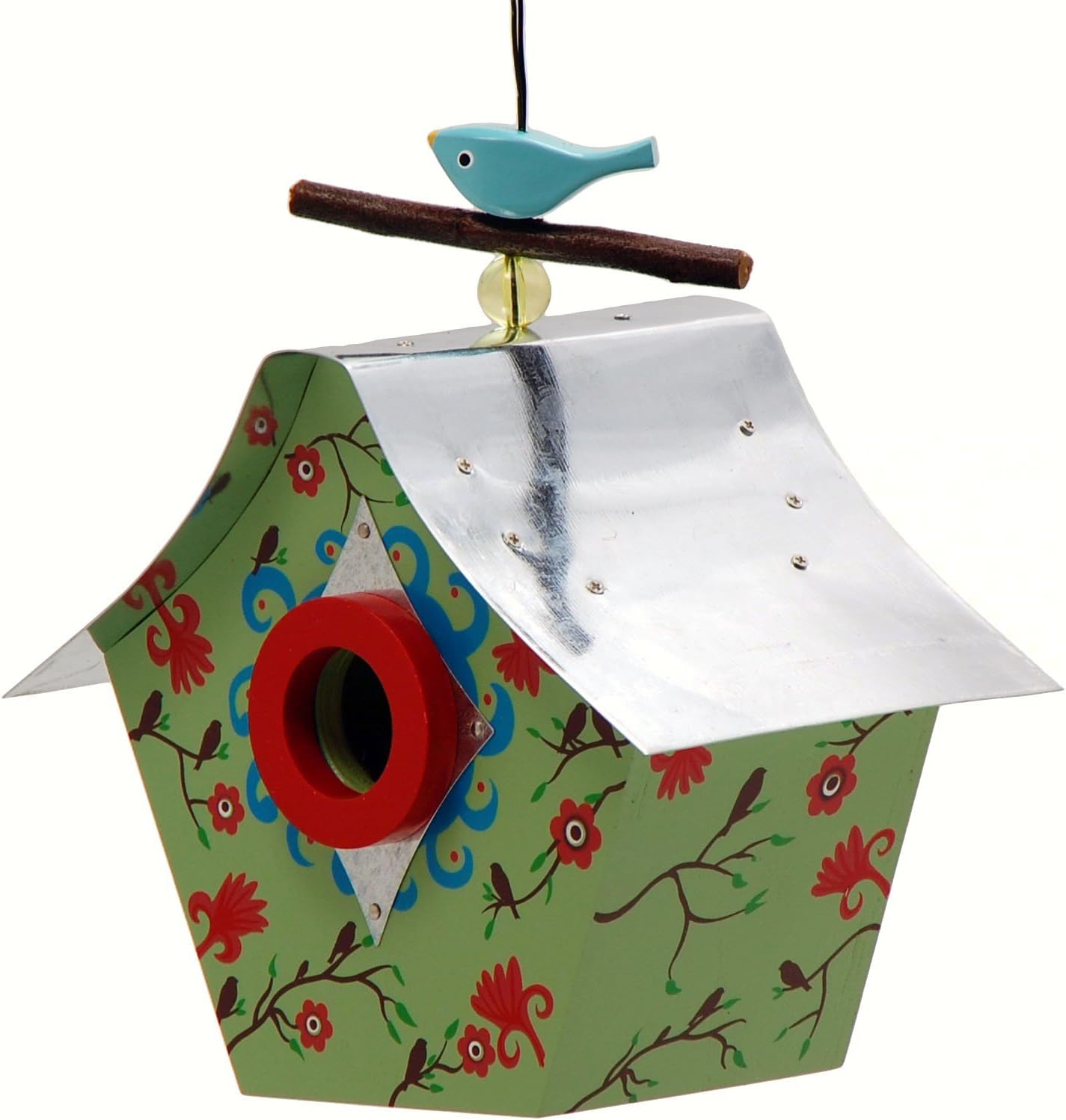 Amazon.com : Rosso's International Fall Blossoms Retro Chic Birdhouse ...