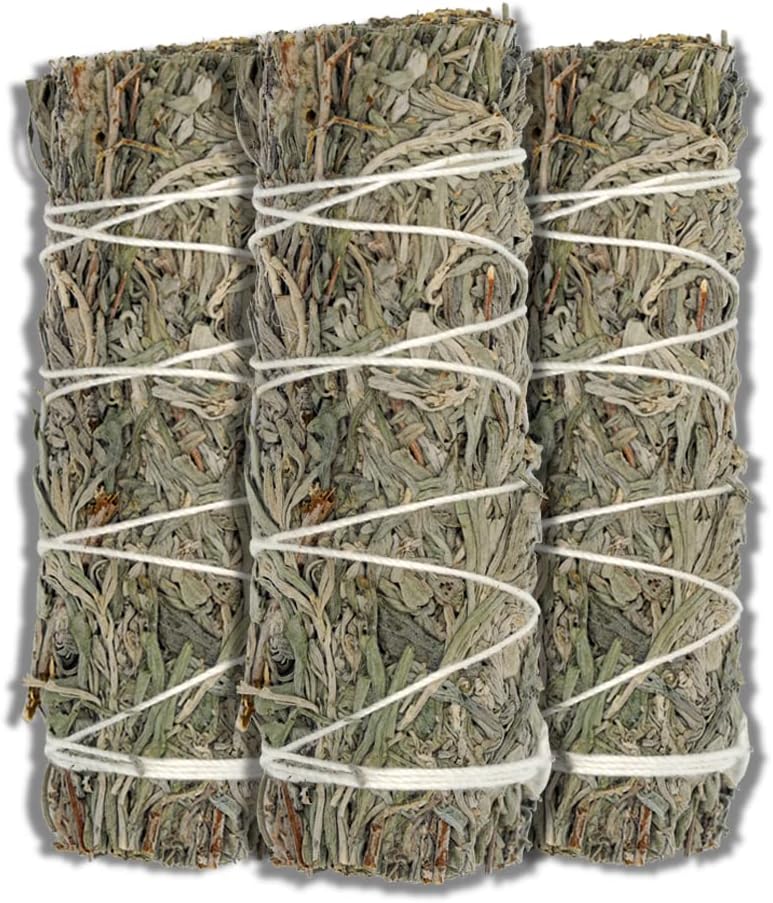 Amazon.com: Yerbero Premium 3-Pack Blue Sage Bundles (4") - Nag Champa ...