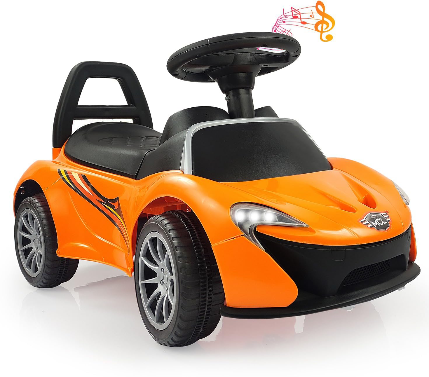 KIDBITKART Mcl Rider Musical Ride On Push Car Light&Music,With Backrest ...