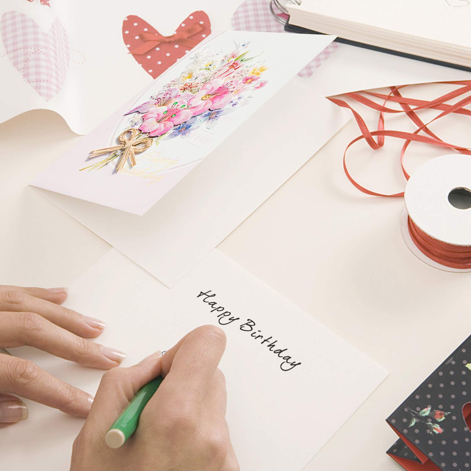 Buy Padike Premium Birthday Cards Box Set - Modern Floral - Birthday ...