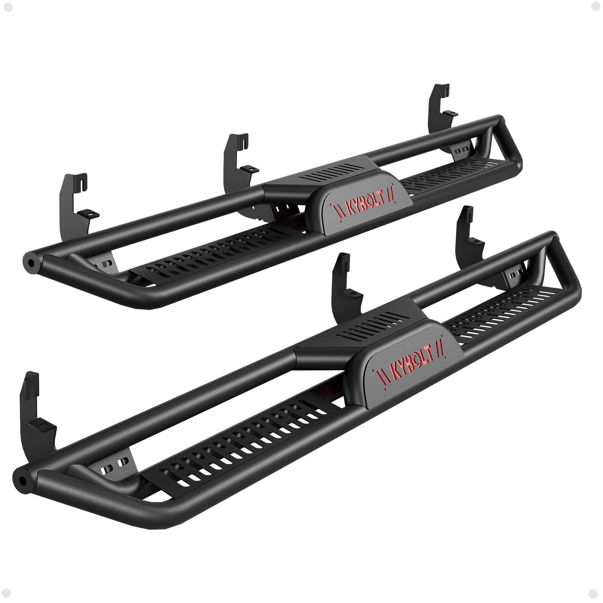 Amazon.com: KYBOLT Running Boards 6.5 Inches with Two Stairs Design ...