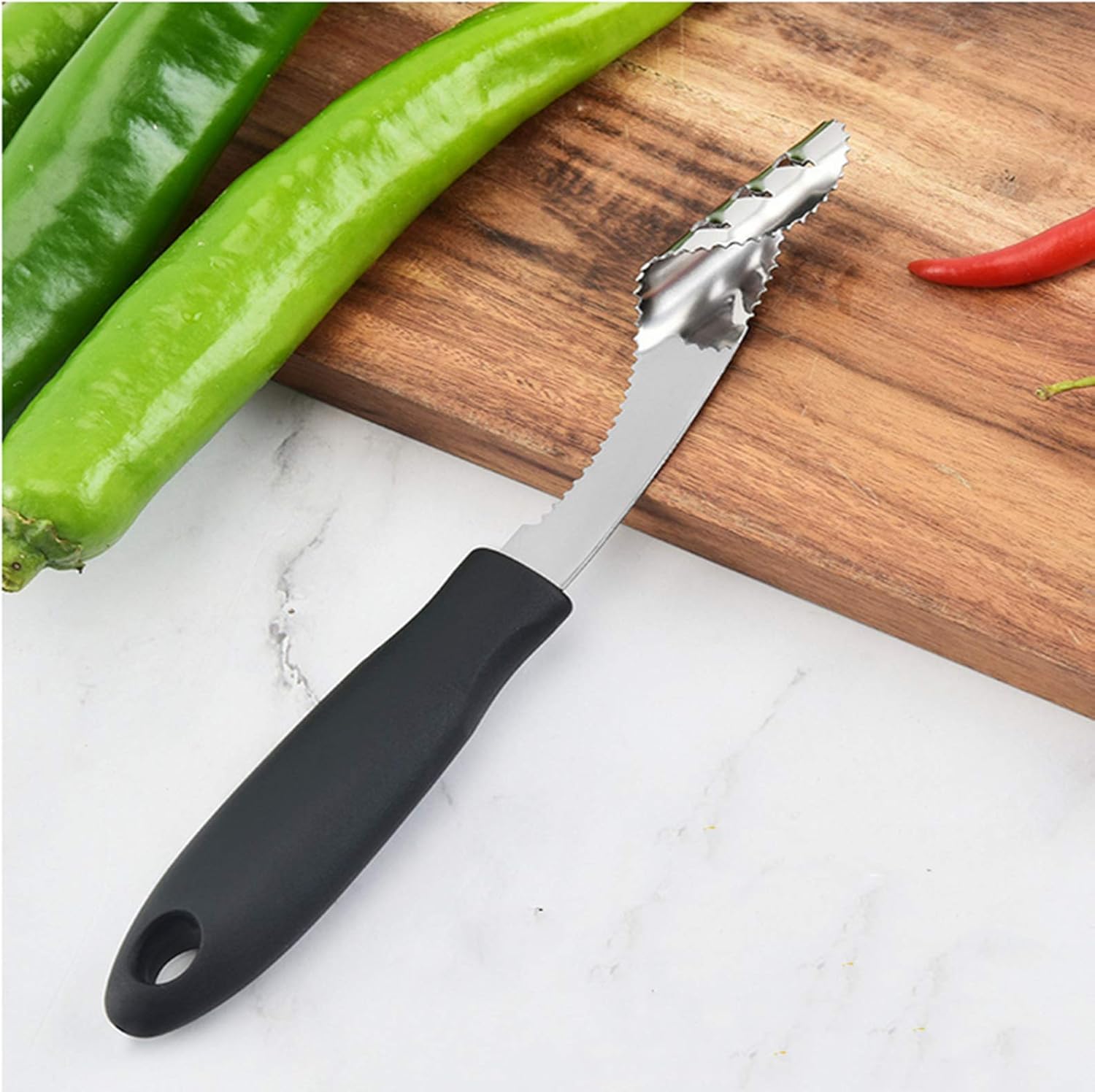 2pcsJalapeno Pepper Corer & Zucchini/Cucumber Corer, Stainless Steel ...