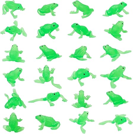 Amazon.com: Jenaai 24 Pack Mini Rubber Frog Toy Tiny Realistic Passover ...