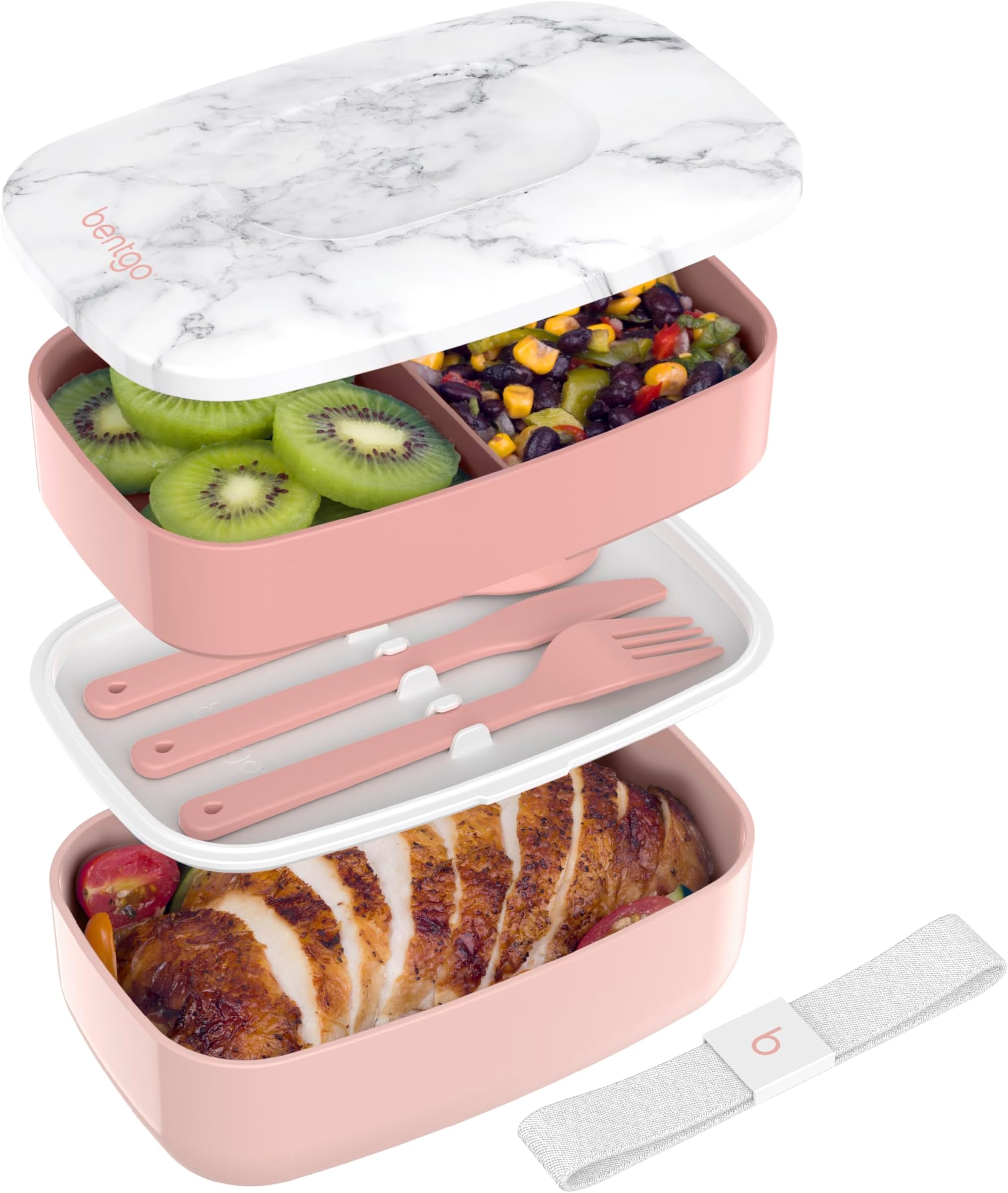 Amazon.com: Koccido Bento Box Kit,Japanese Lunch Box 3-In-1 Compartment ...
