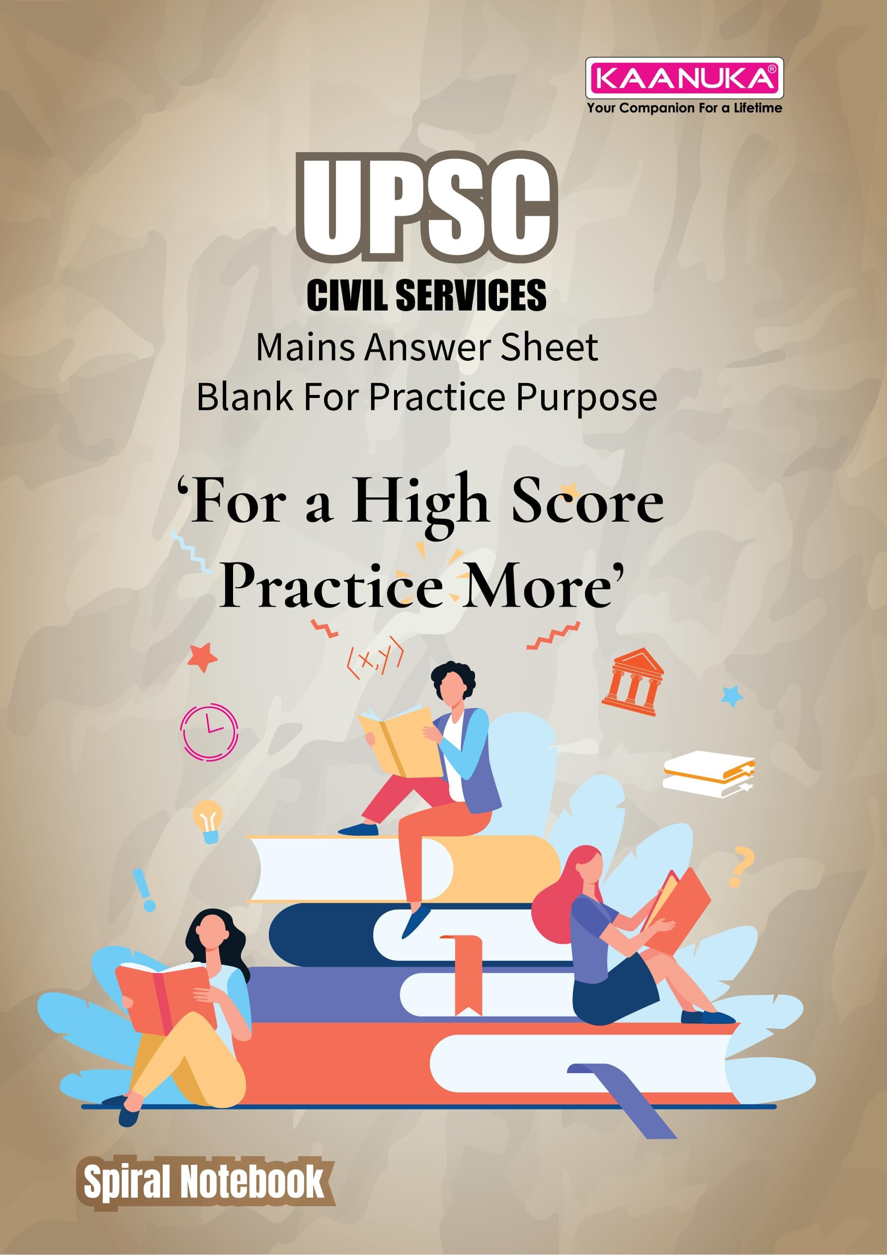 Kaanuka UPSC Practice Answer Sheet For Mains (A4, 220 Pages) (Pack Of 1 ...
