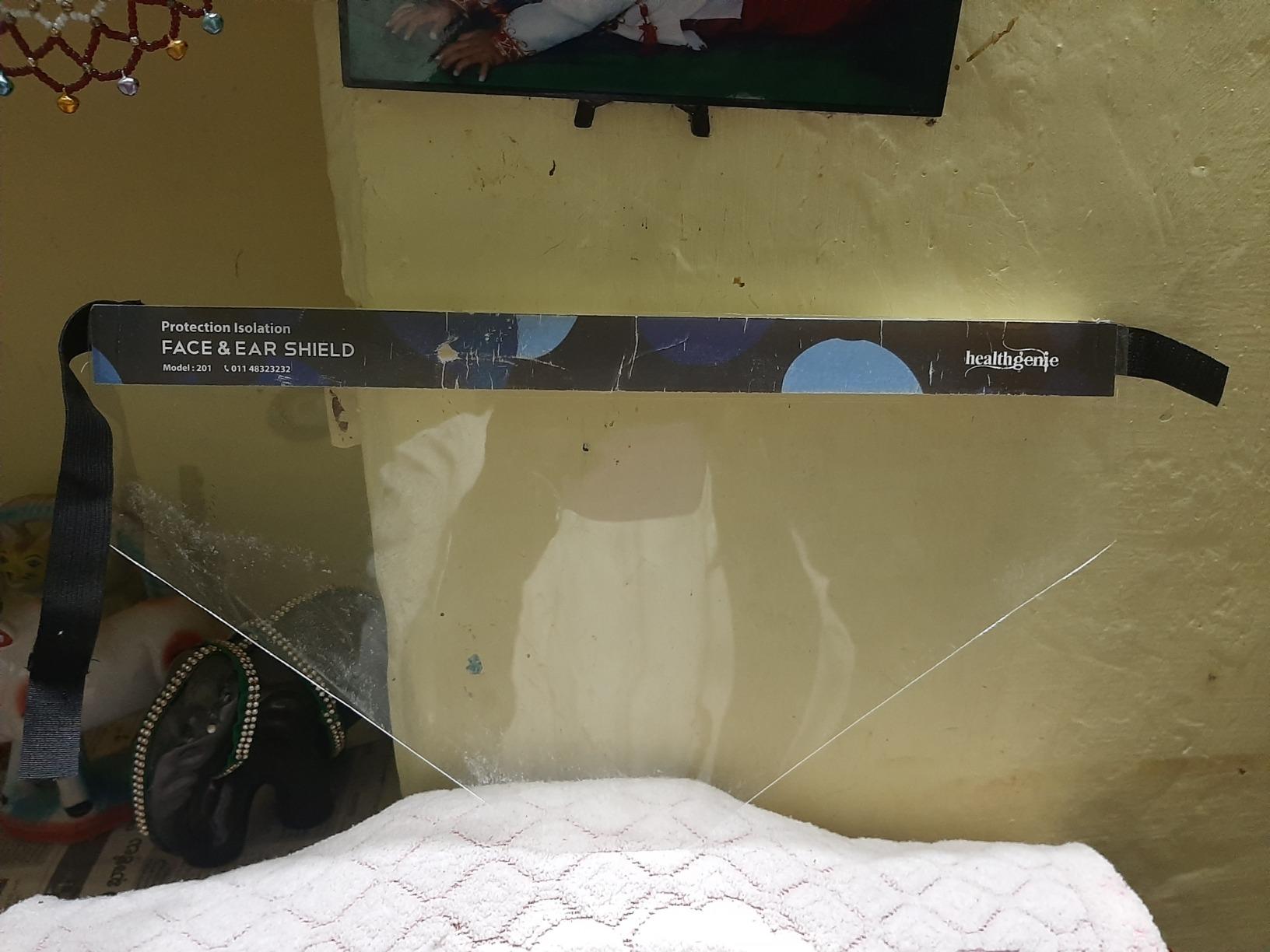 Healthgenie Face Shields & Ear (Pack Of 2), Safety Face & Ear Shield ...