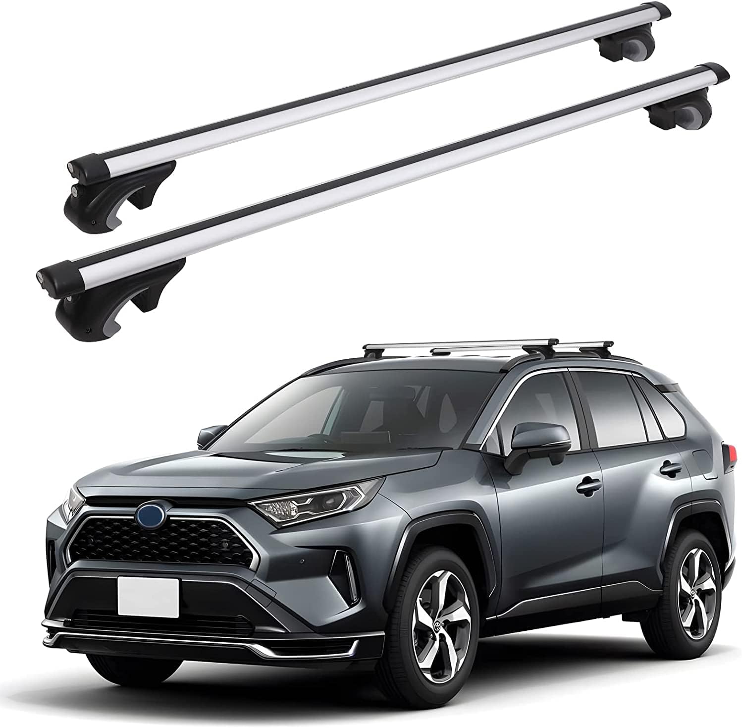 Amazon.com: Car Roof Rack Cross Bars, Universal Fit Adjustable from 10 ...