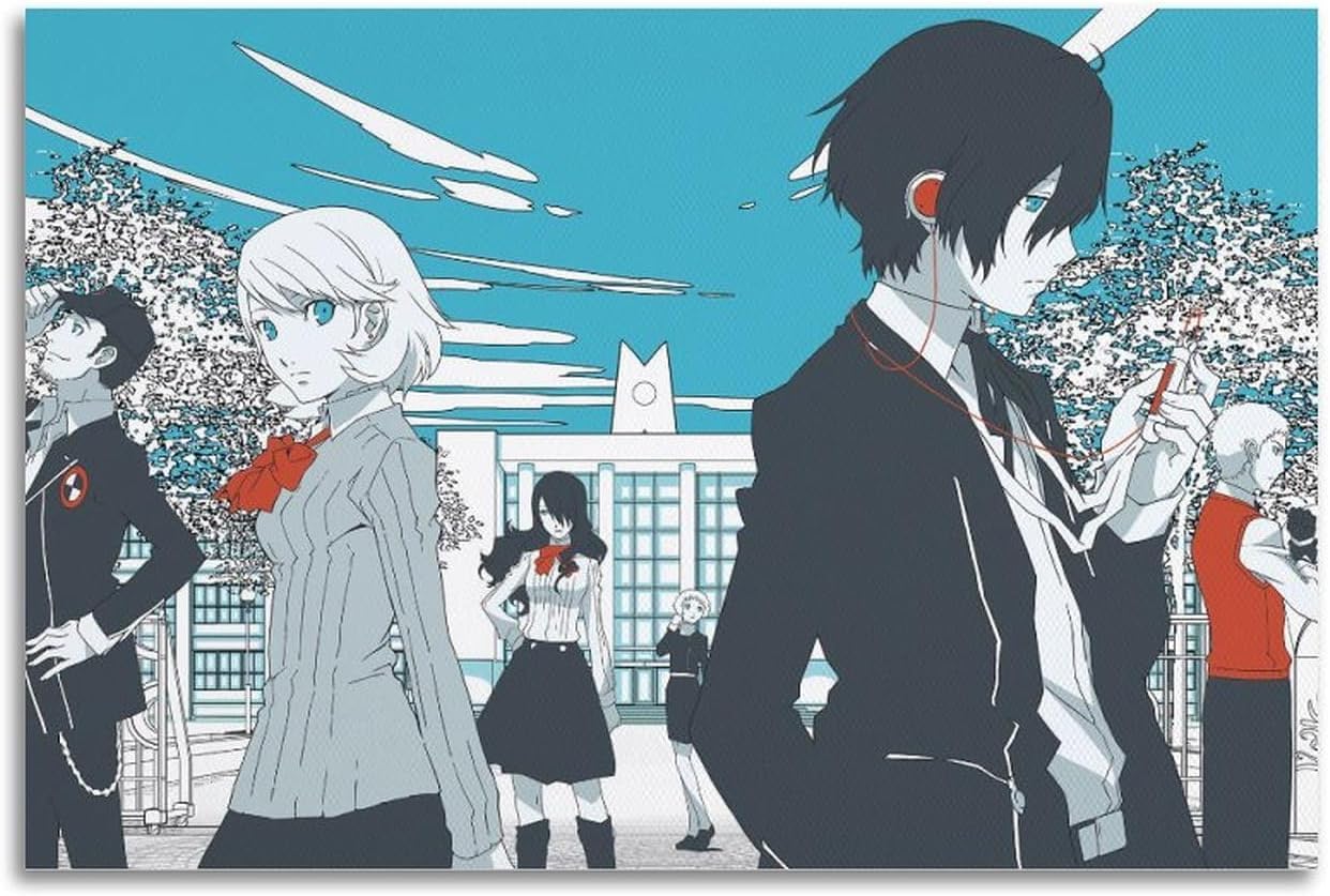 Amazon.com: Persona 3 Canvas Art Poster Family Bedroom Posters Gifts ...