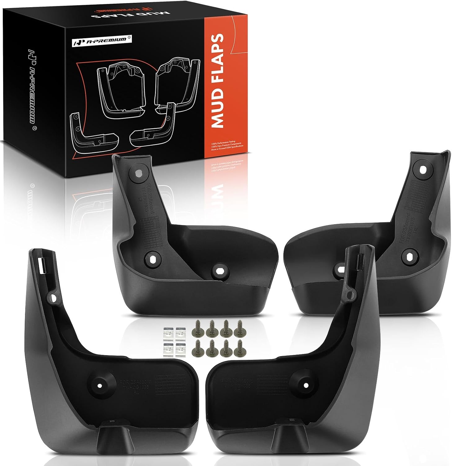 A-Premium Set of 4PCS Mud Flaps Splash Guards Mudflaps Mudguards with ...