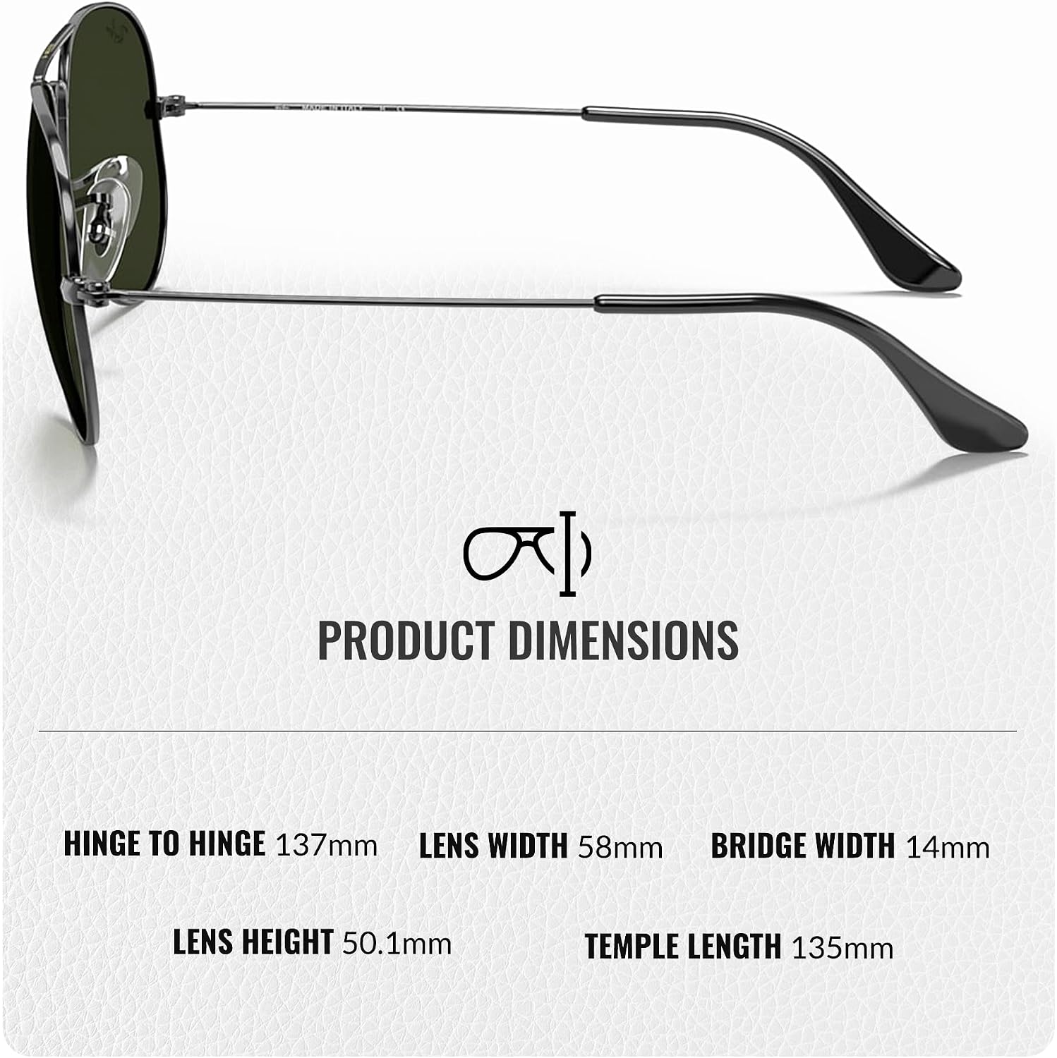 Ray-Ban RB3025 Classic Aviator Shape Sunglasses With Eyewear Kit Bundle ...
