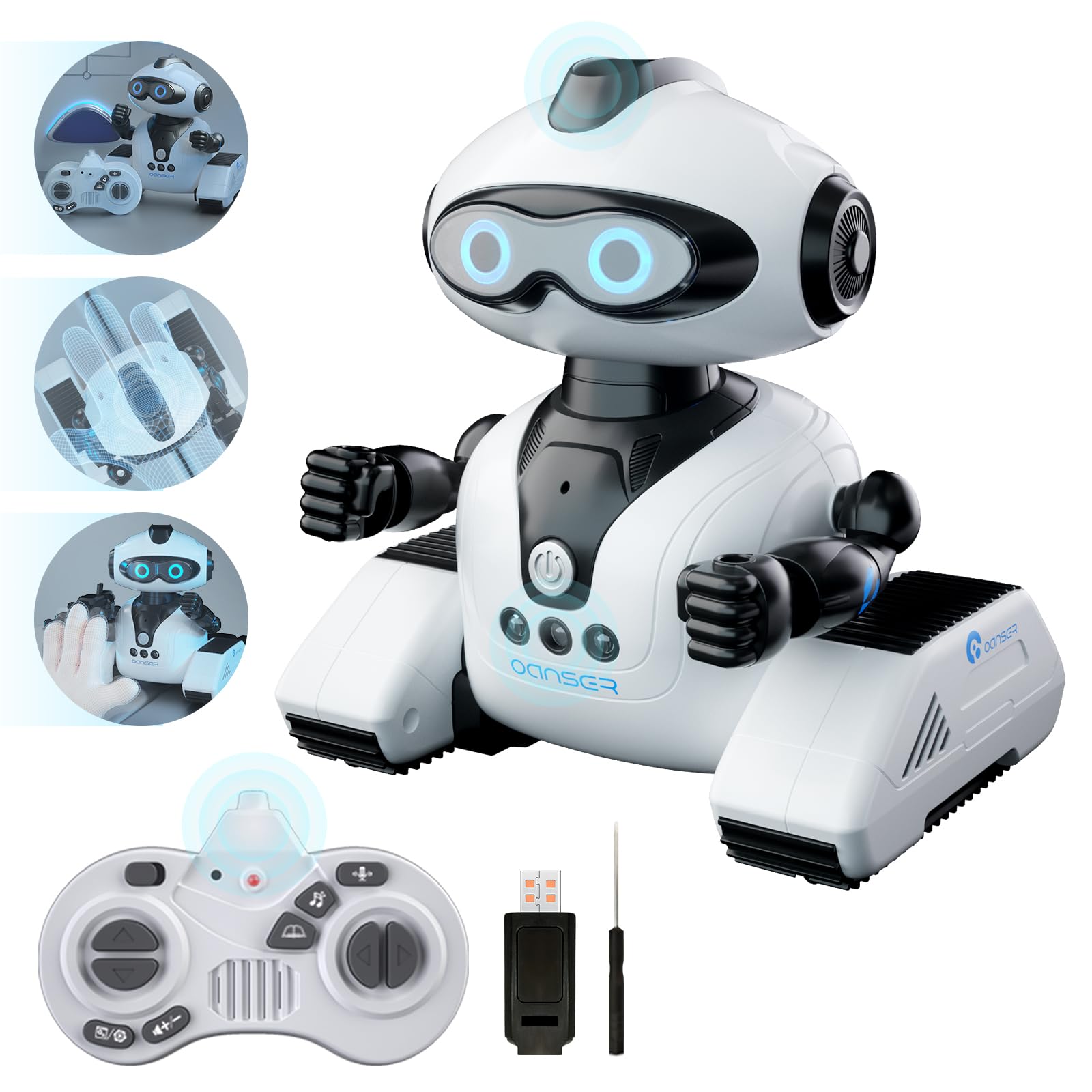 Winthai Robots Toys for Kids, 2.4Ghz Remote Control Robot Toys with ...