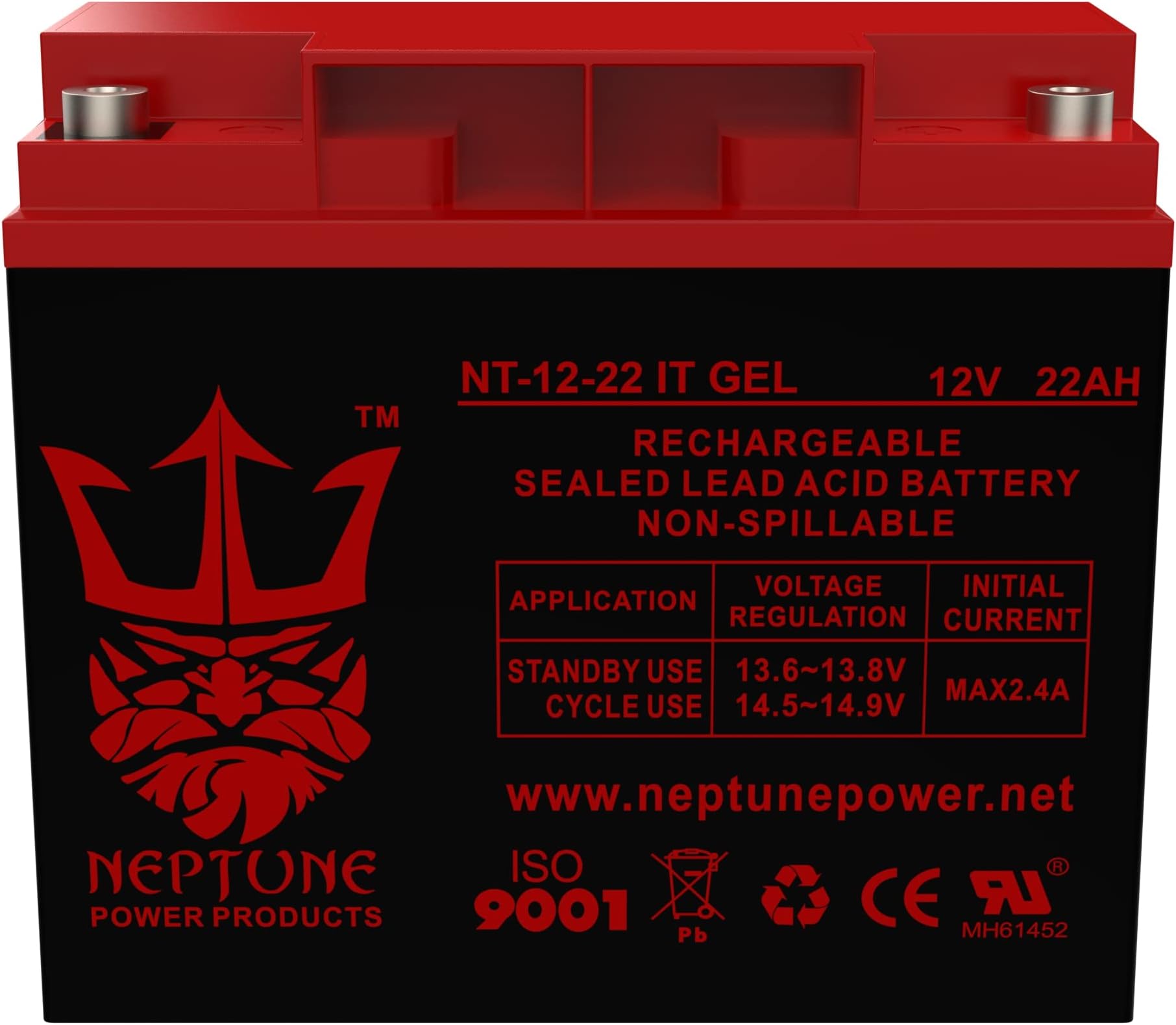 Amazon.com: Neptune Brand 12V 22Ah Nut & Bolt Replacement Battery for ...