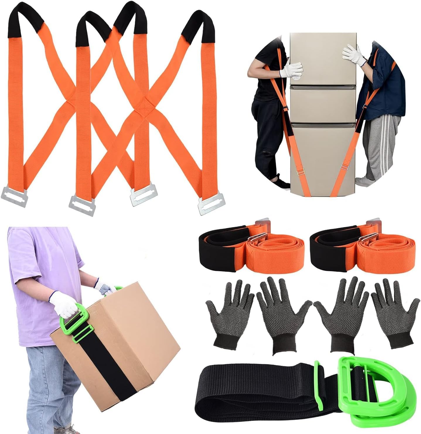 Amazon.com: RUSSTIKA Shoulder Dolly Moving Straps - Premium 2-Person ...