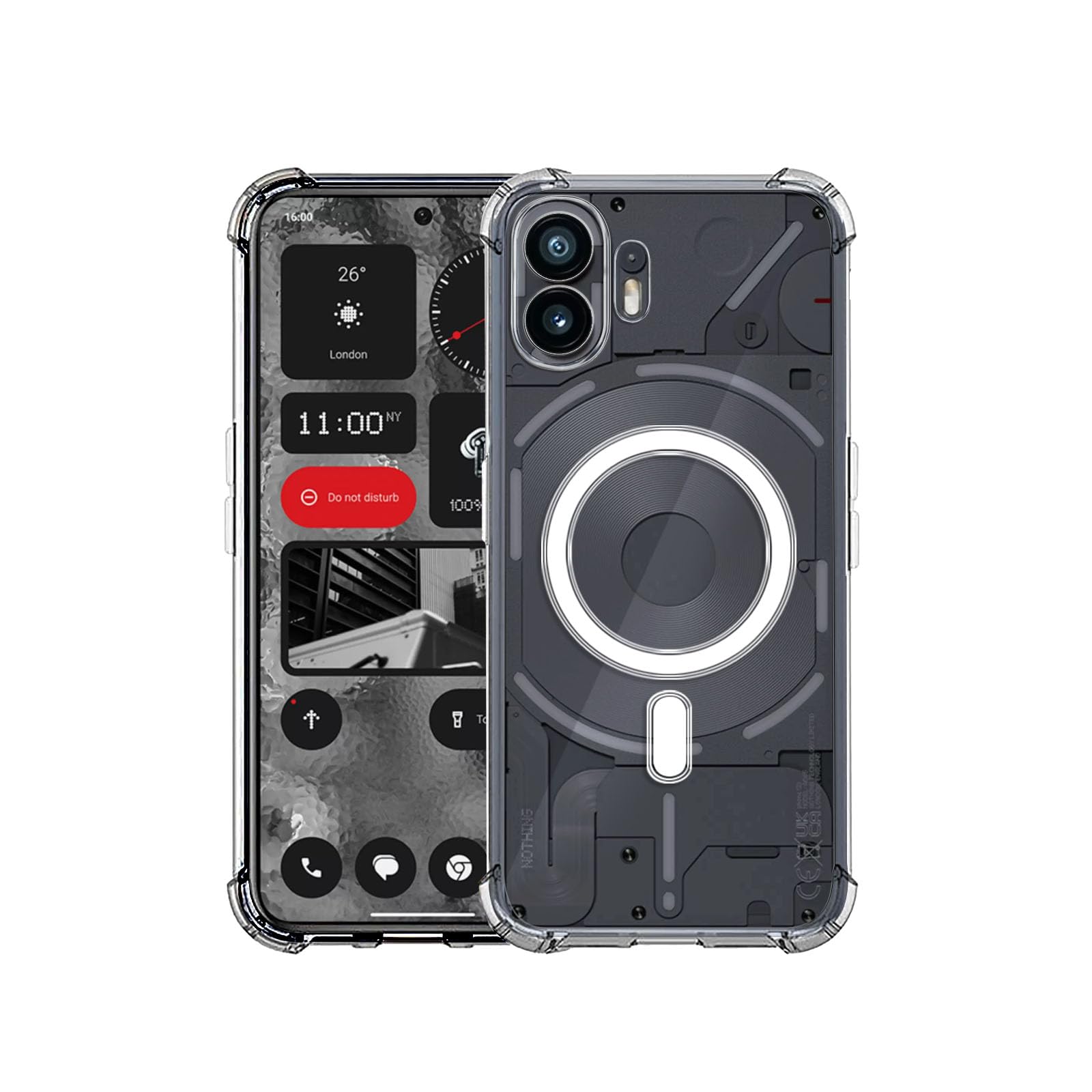 Plus Soft Transparent MagSafe Back Cover for Nothing Phone 2 MagSafe ...