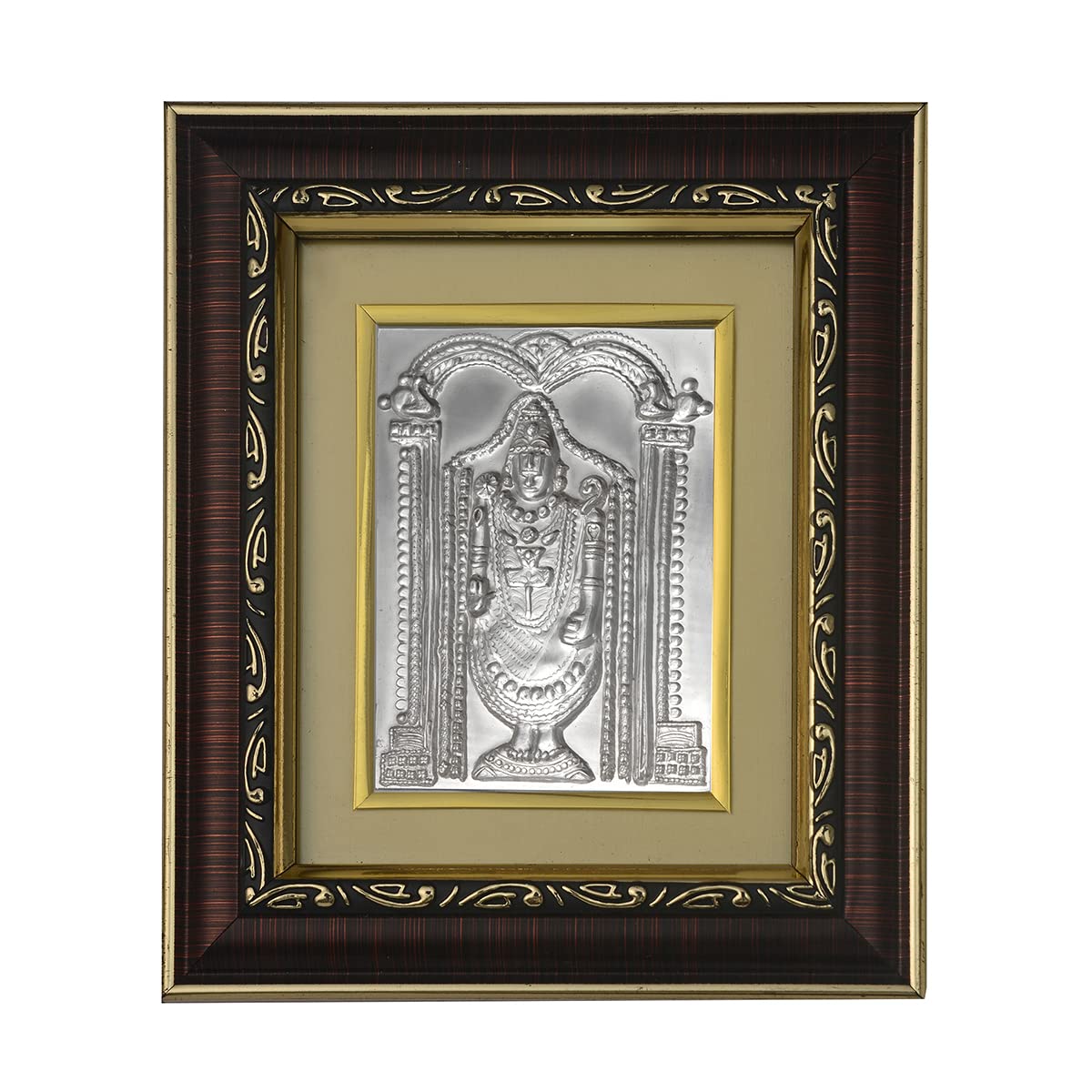 Pray Everyday Tirupati Balaji Photo Frame | Tirupati ji Silver Plated ...