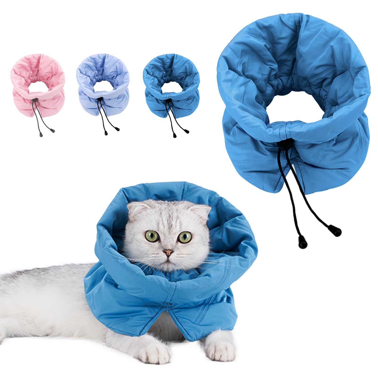 Amazon.com : Cat Recovery Collar, Soft Adjustable Cone for Cats and ...