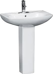 Aquadis Sinks PS SQ40401 Pedestal Sink Sq40401 White - Bathroom Sinks ...