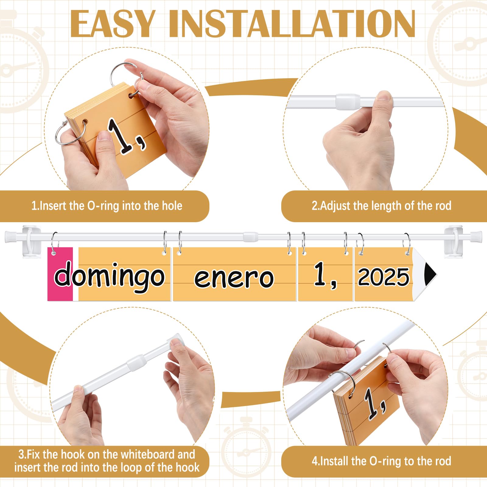 Snapklik.com : Kosiz Spanish Classroom Calendar Calendario Espanol ...