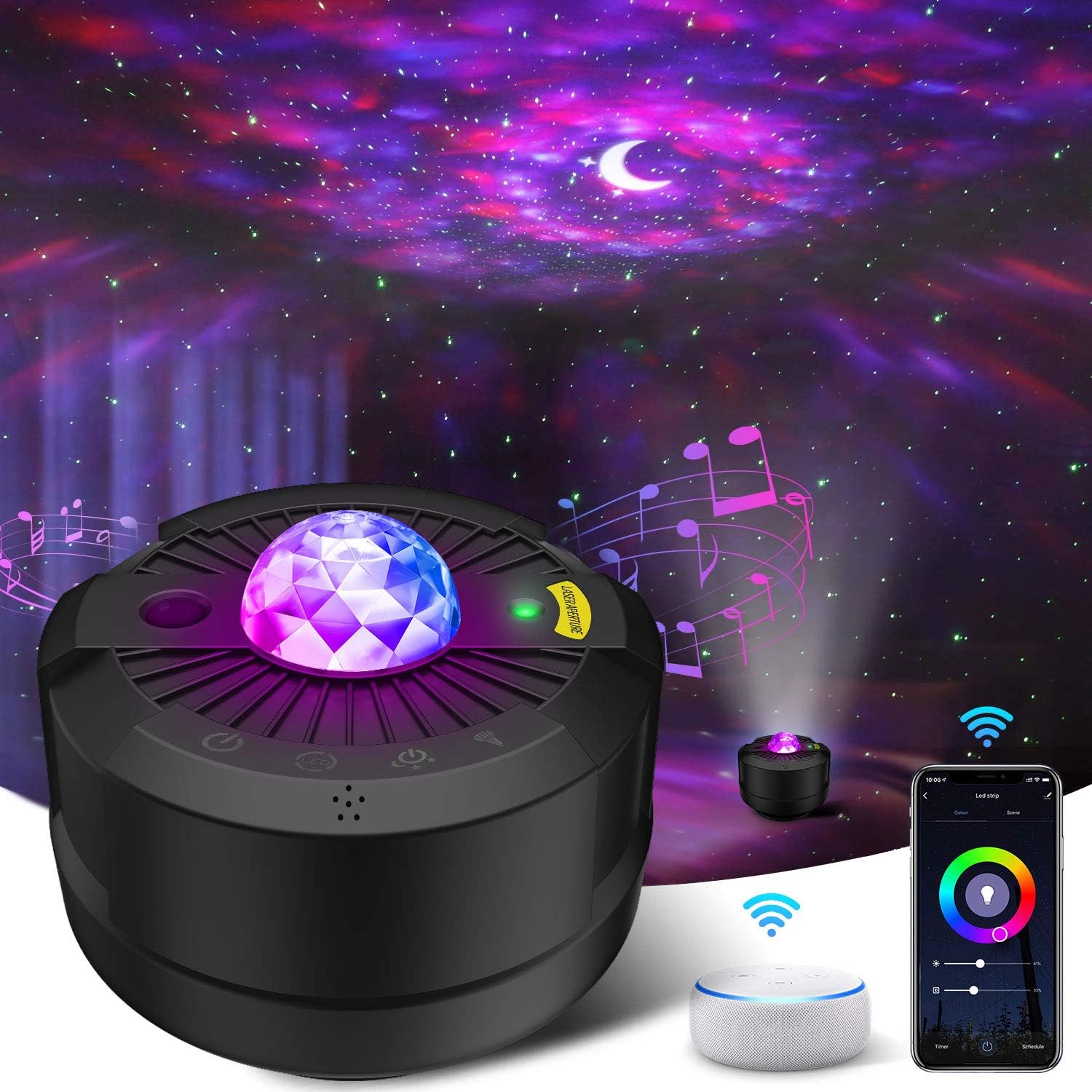 Star Projector Galaxy Projector Moon Night Light Projector Galaxy Light ...