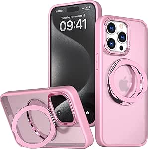 Amazon.com: Misscase 360°Rotatable Stand for iPhone 14 Pro Max Case,Compatible with MagSafe ...