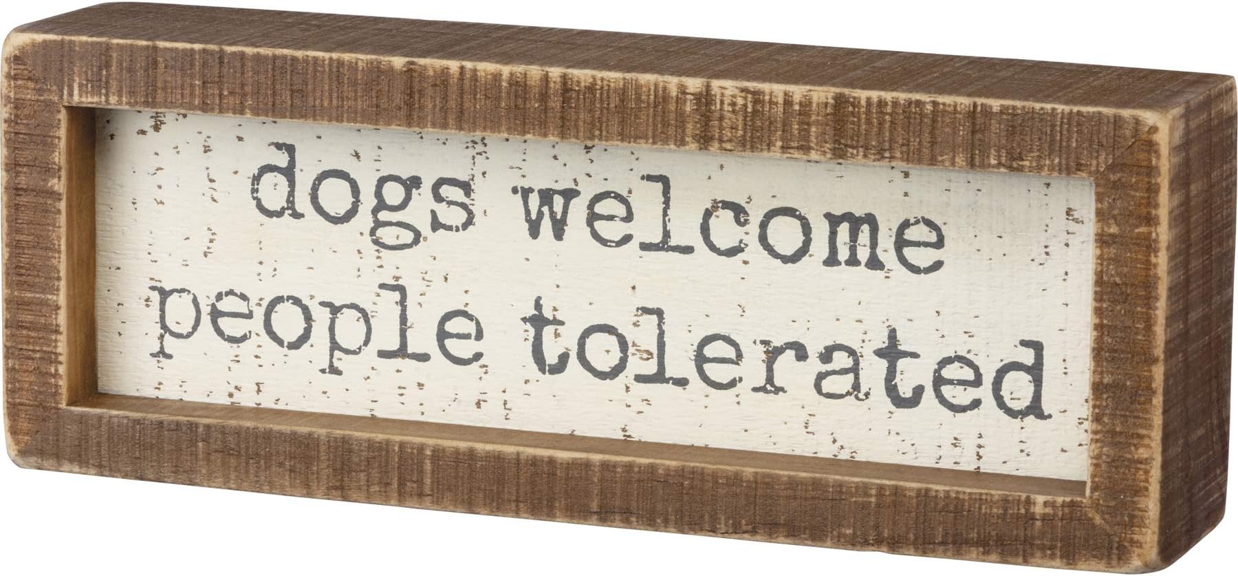 Amazon.com: Primitives by Kathy Home Décor Dogs Welcome People ...