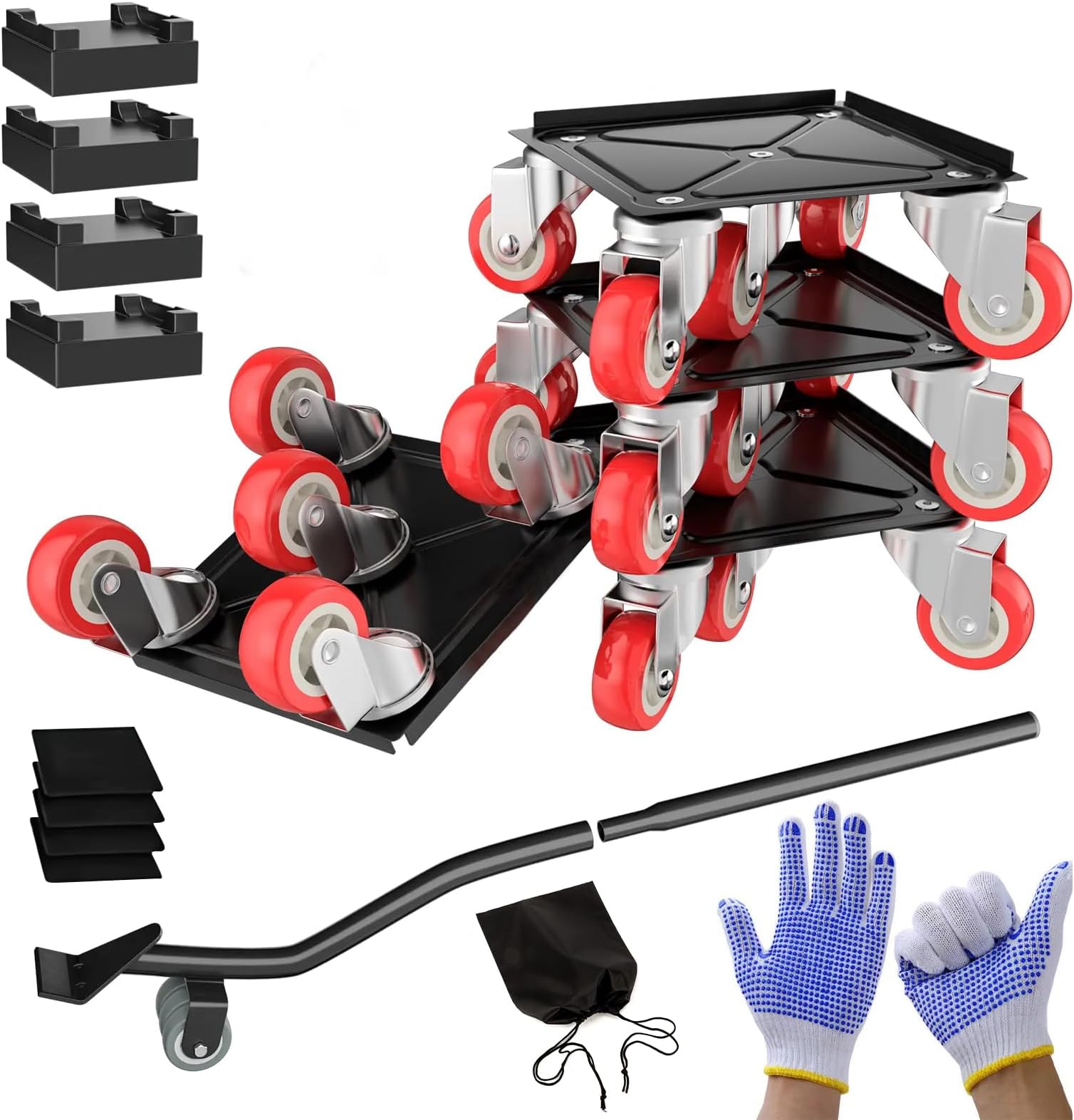 Amazon.com: BTEC Furniture Dolly Sliders Movers with 5 Wheels Appliance ...