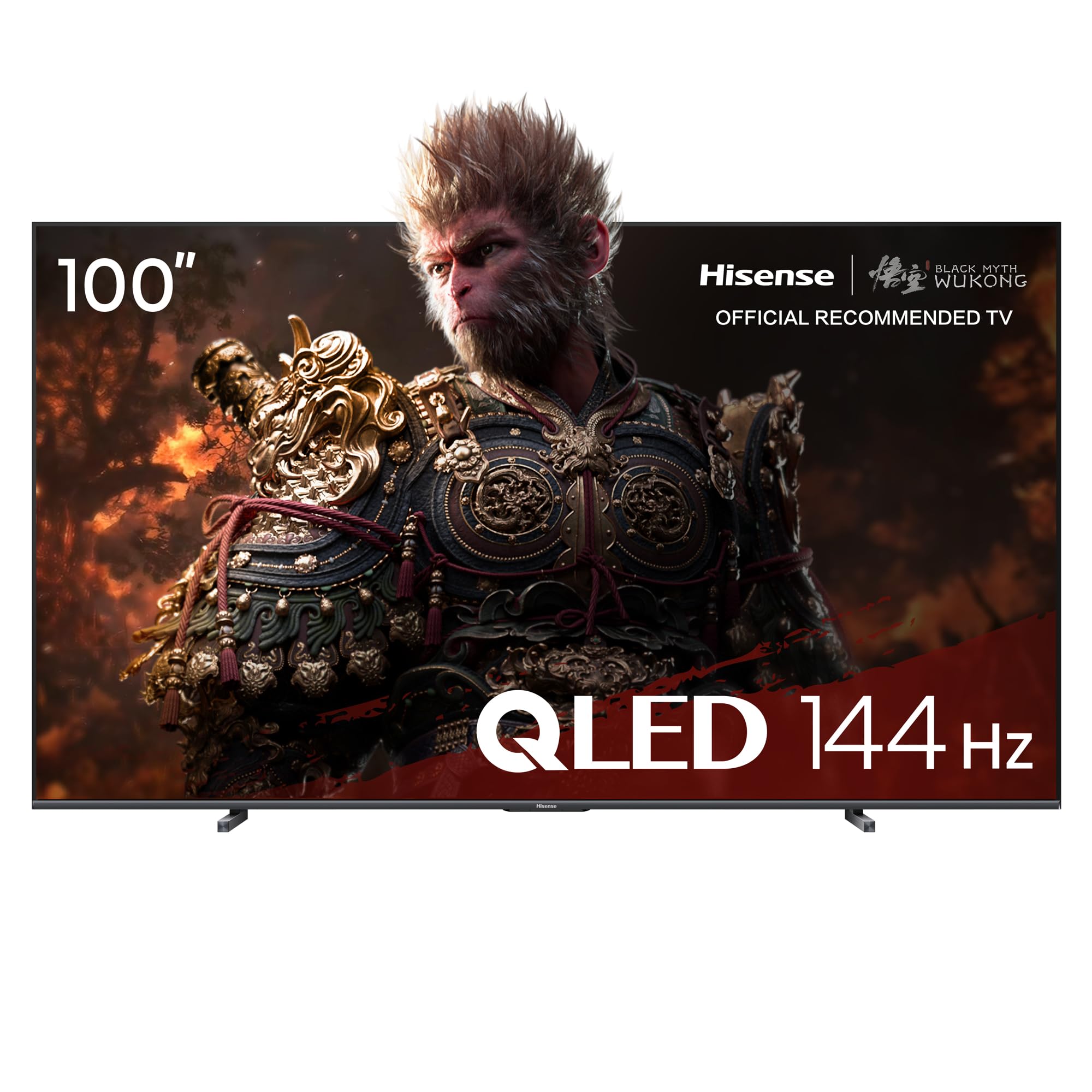 Hisense 100U76N-100 inch 4K QLED 144Hz Google TV with Quantum Dot ...