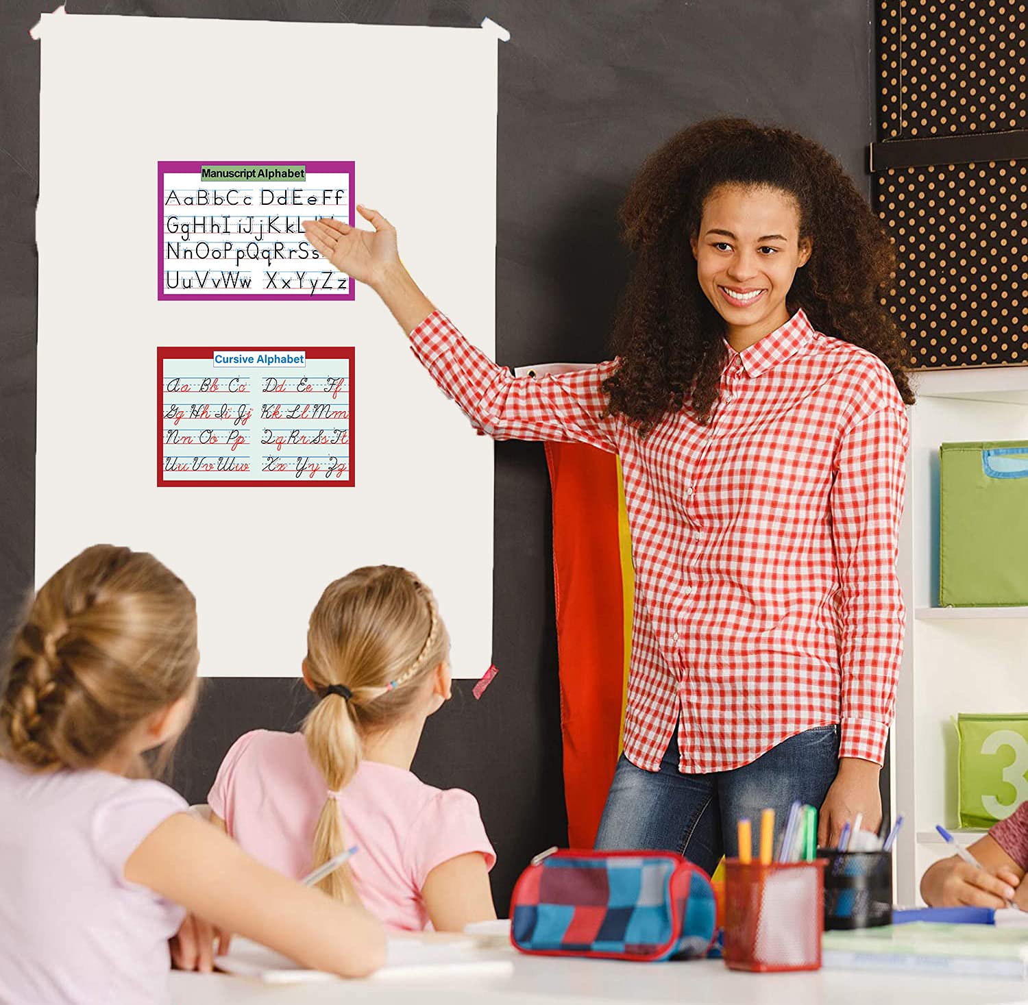 Snapklik.com : DFZUS Cursive & Manuscript Alphabet Writing Chart ...