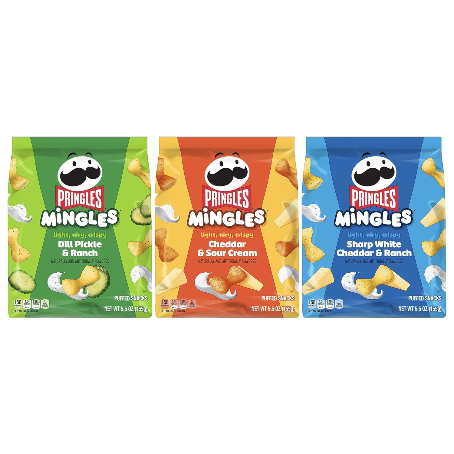 Pringles Mingles Puffed Snacks, Variety Pack, Cheese Australia | Ubuy